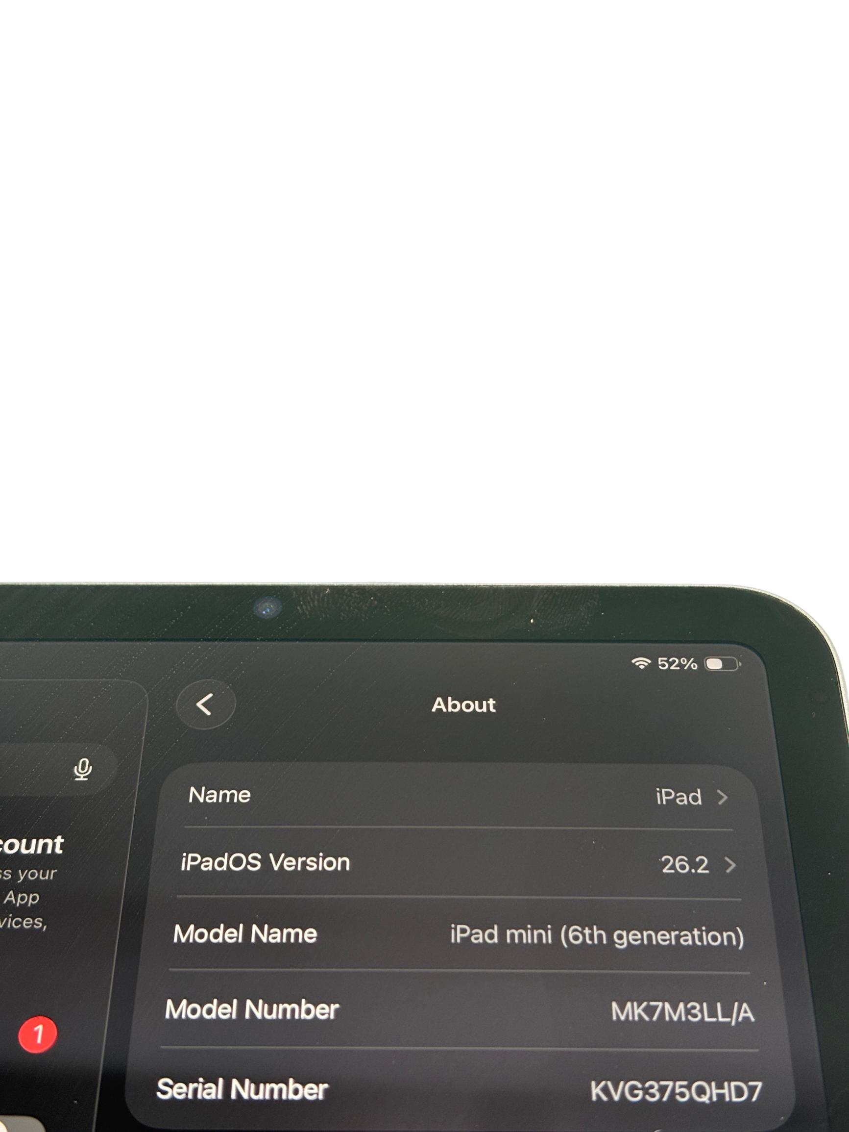 Apple iPad Mini 6th Gen A2567 MK7M3LL/A 64GB 8.3" Wi-Fi Tablet - Space Gray