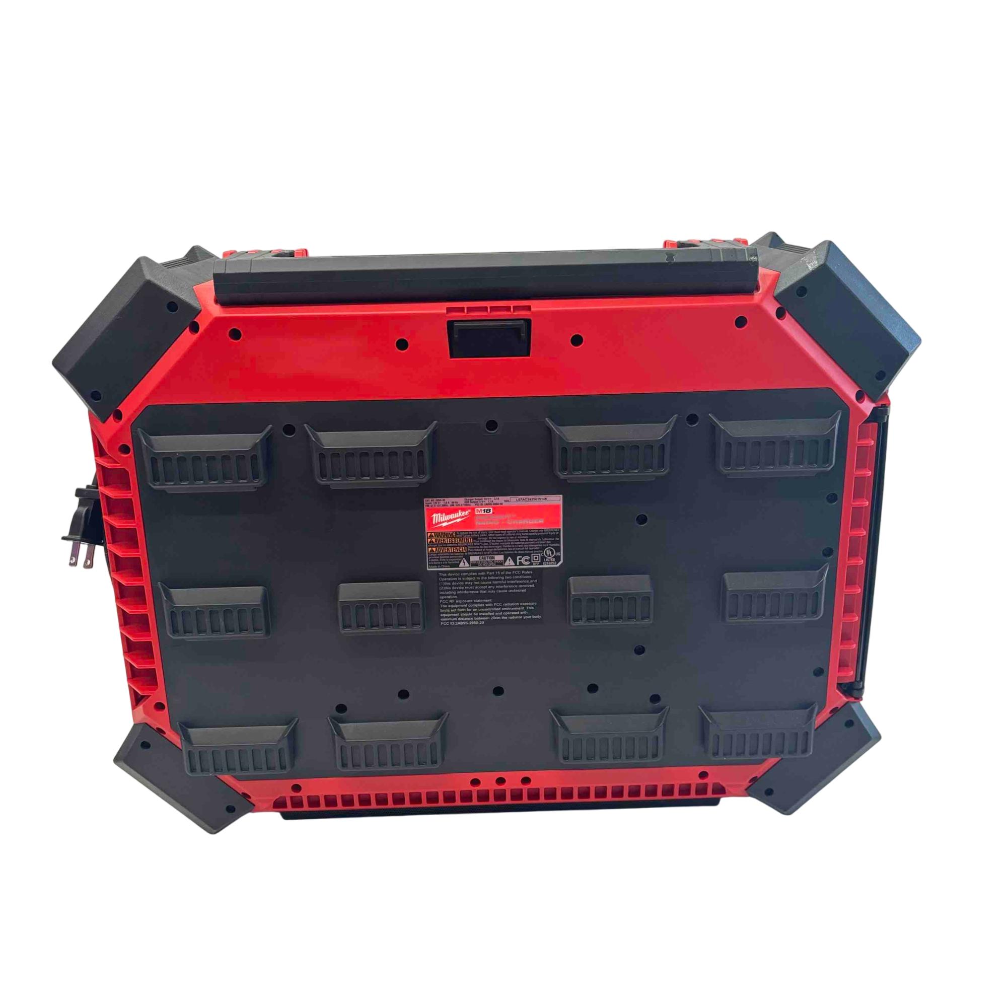 Milwaukee 2950-20 M18 PACKOUT Radio Charger Bluetooth Worksite Speaker
