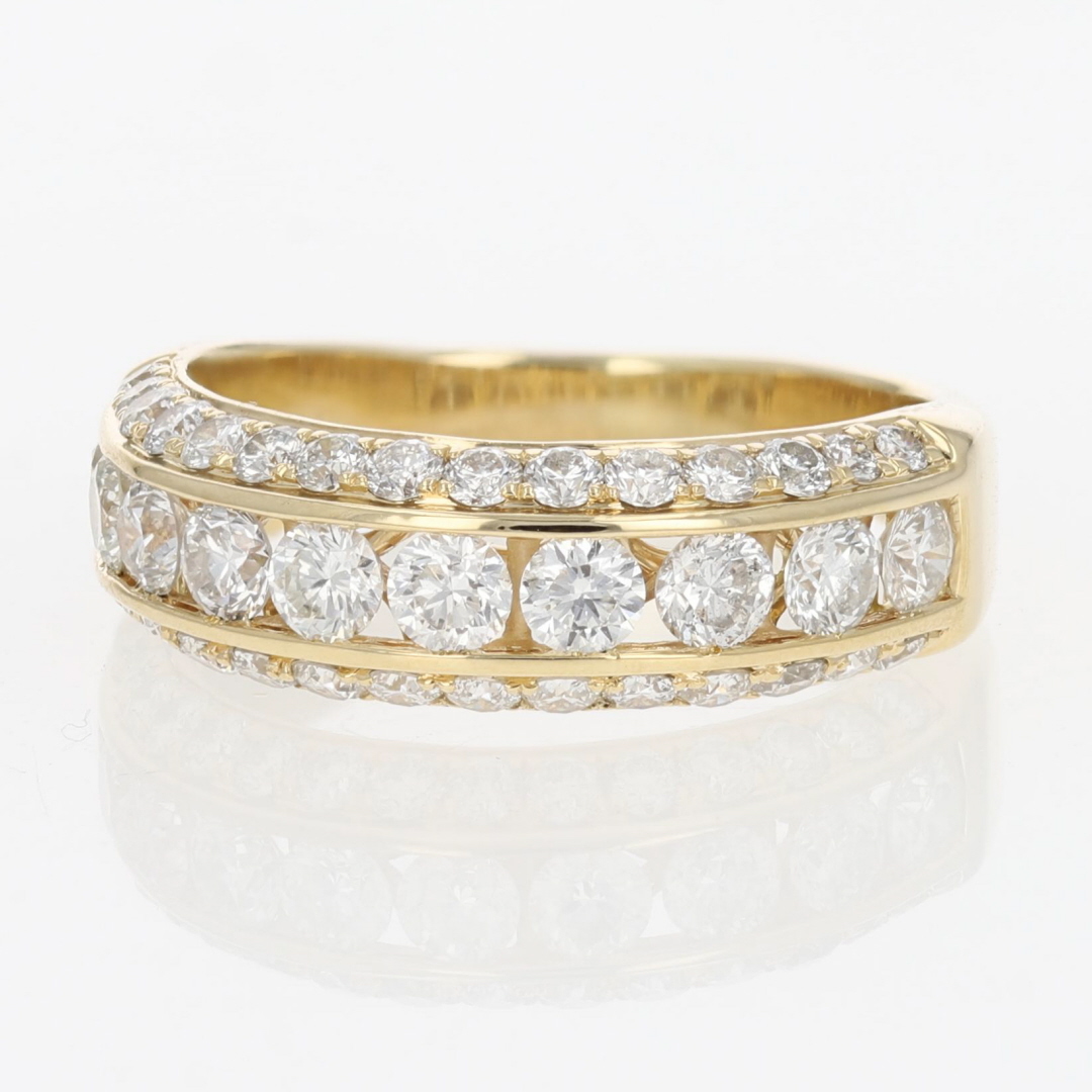 1.75ctw Round Cut Diamond Channel-Set Wedding Band Ring 14k Yellow Gold ...