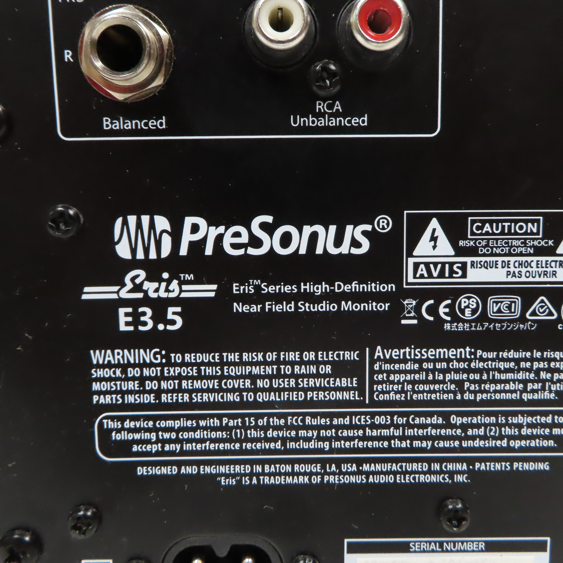 PreSonus Eris E3.5 3.5" 25W RMS Powered Studio Monitor Pair