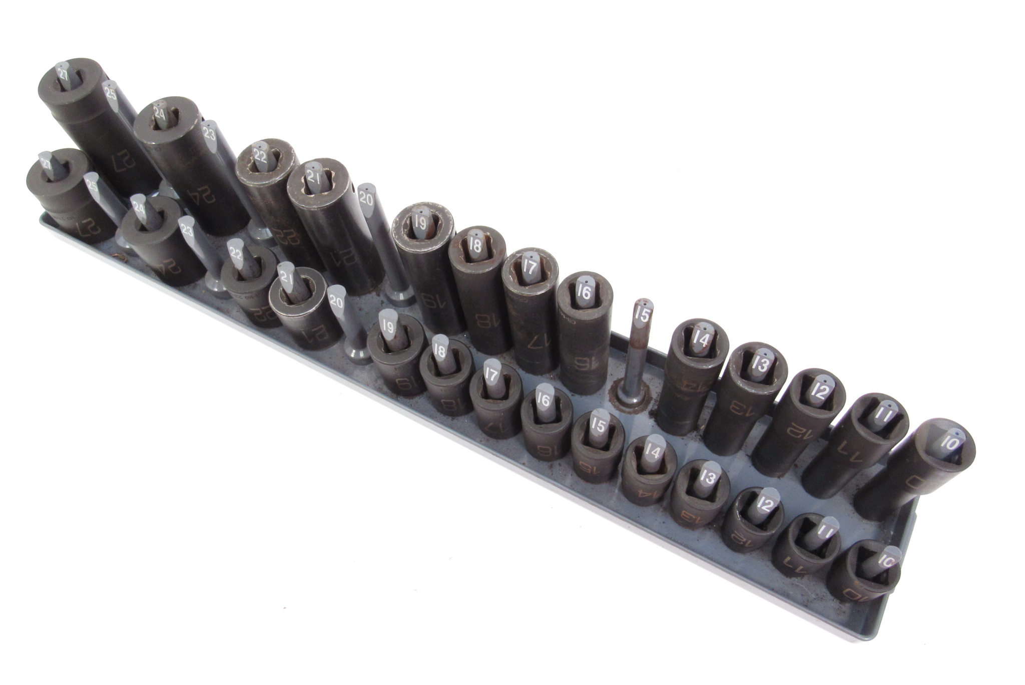 Matco 27-PC 1/2'' Drive Metric 10-27mm 6PT Deep/Standard Impact Sockets ...