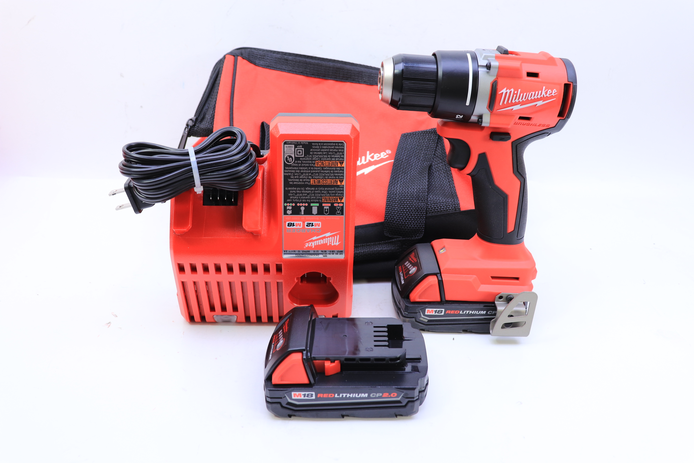 Milwaukee 3601-20 M18 18V Li-Ion Brushless Cordless 1/2 in. Compact ...