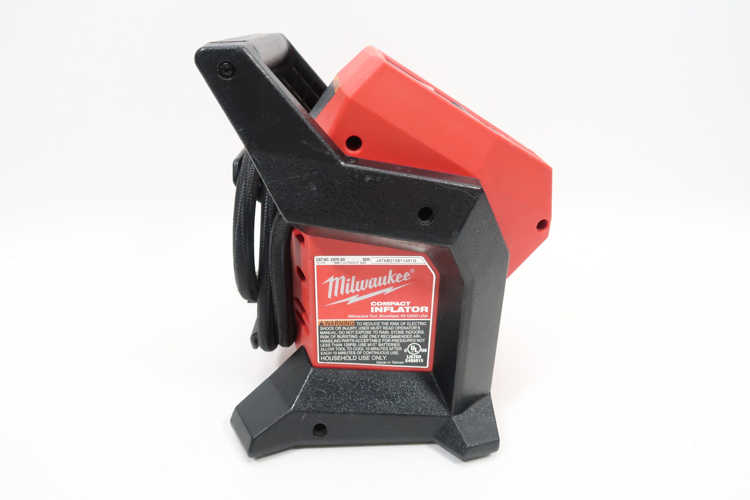 Milwaukee 2475-20 12-Volt Lithium-Ion Cordless Compact Inflator