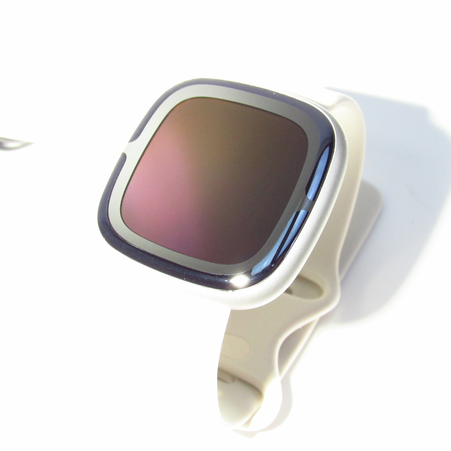 Fitbit Sense 2 FB521 Advanced Health/Fitness Smartwatch - Lunar White ...