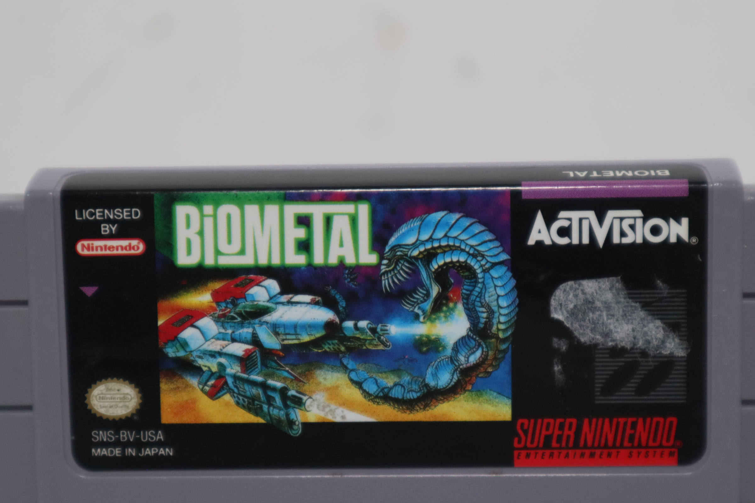 Nintendo Super SNES Biometal SNS-006 Video Game Cartridge