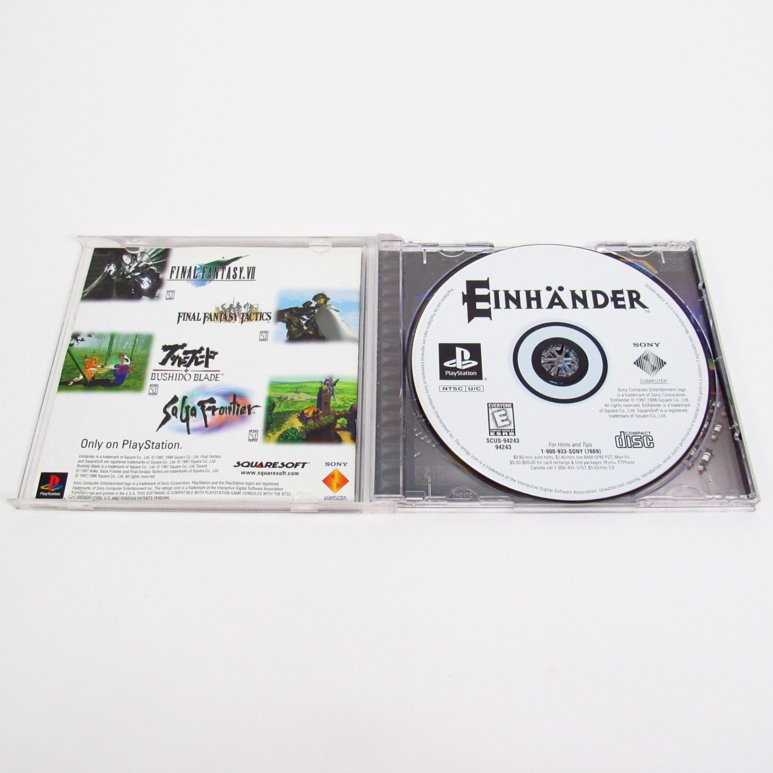 Einhander - For Sony PlayStation 1