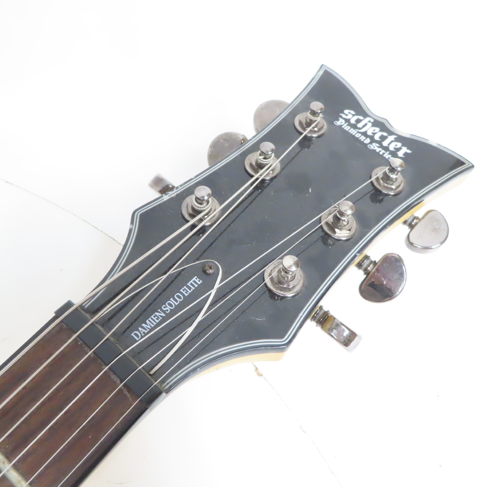 Schecter Diamond Series Damien Solo Elite Black 6-String Electric Guitar ROTQ