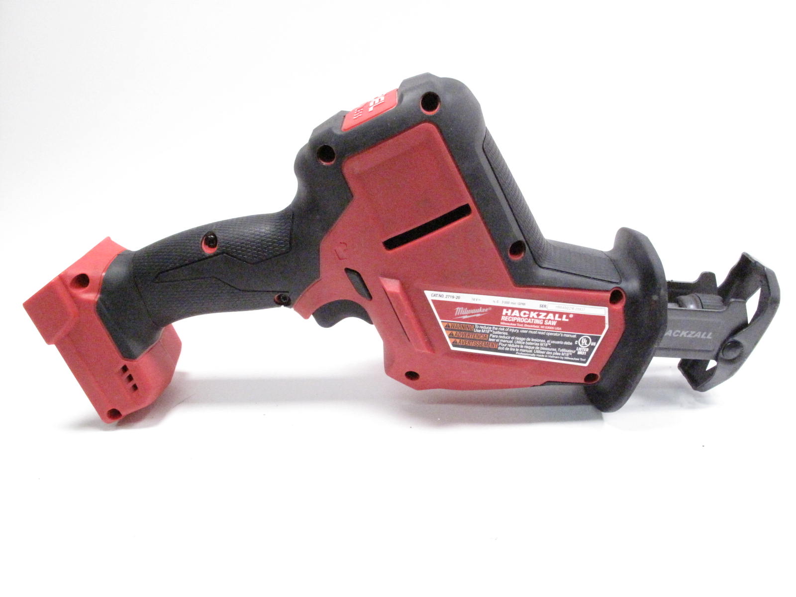 Milwaukee 2719-20 18V Hackzall Reciprocating Saw Bare Tool Only