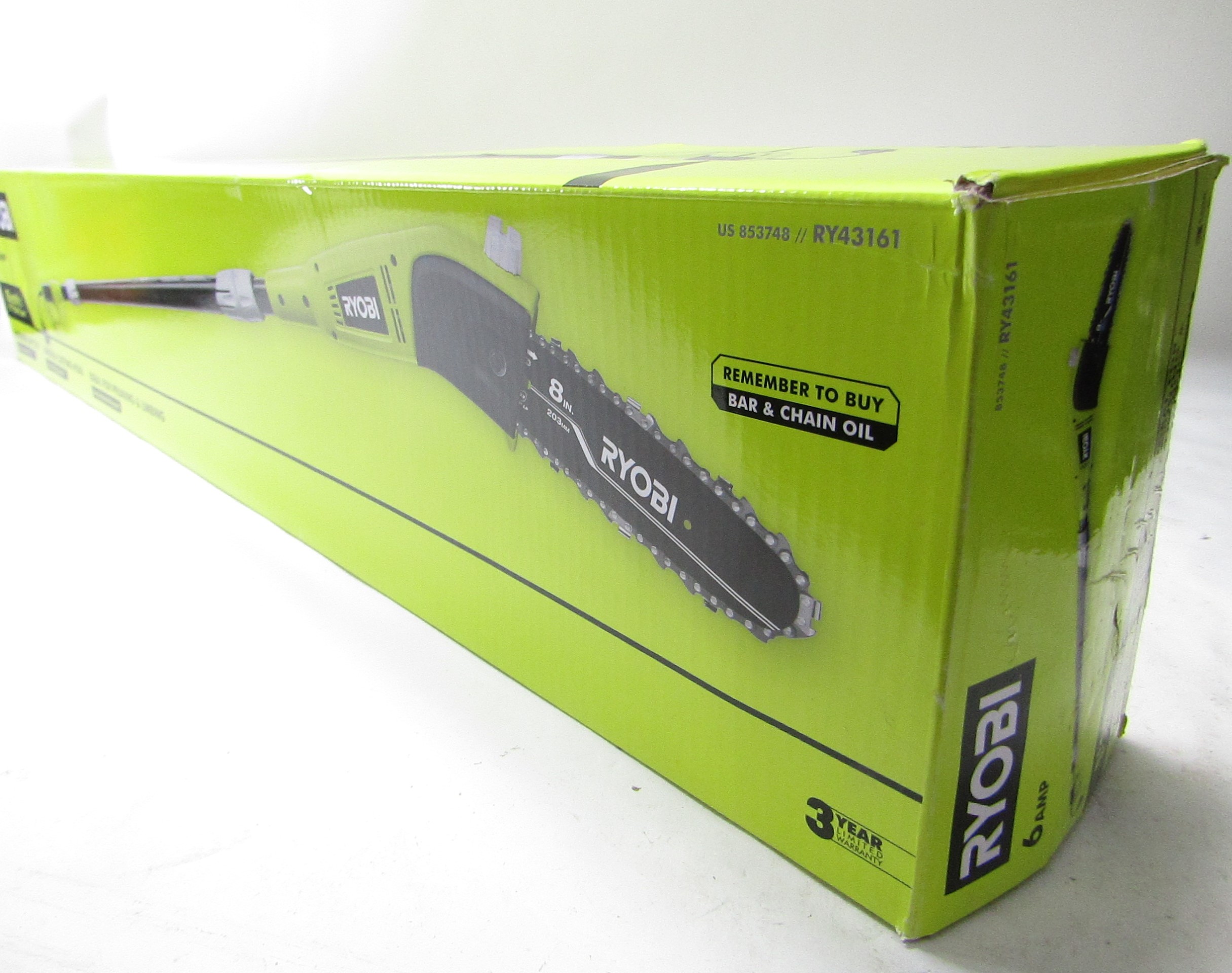 Ryobi RY43161 6 Amp 8 Inch Electric Pole Saw - Local Pickup Only