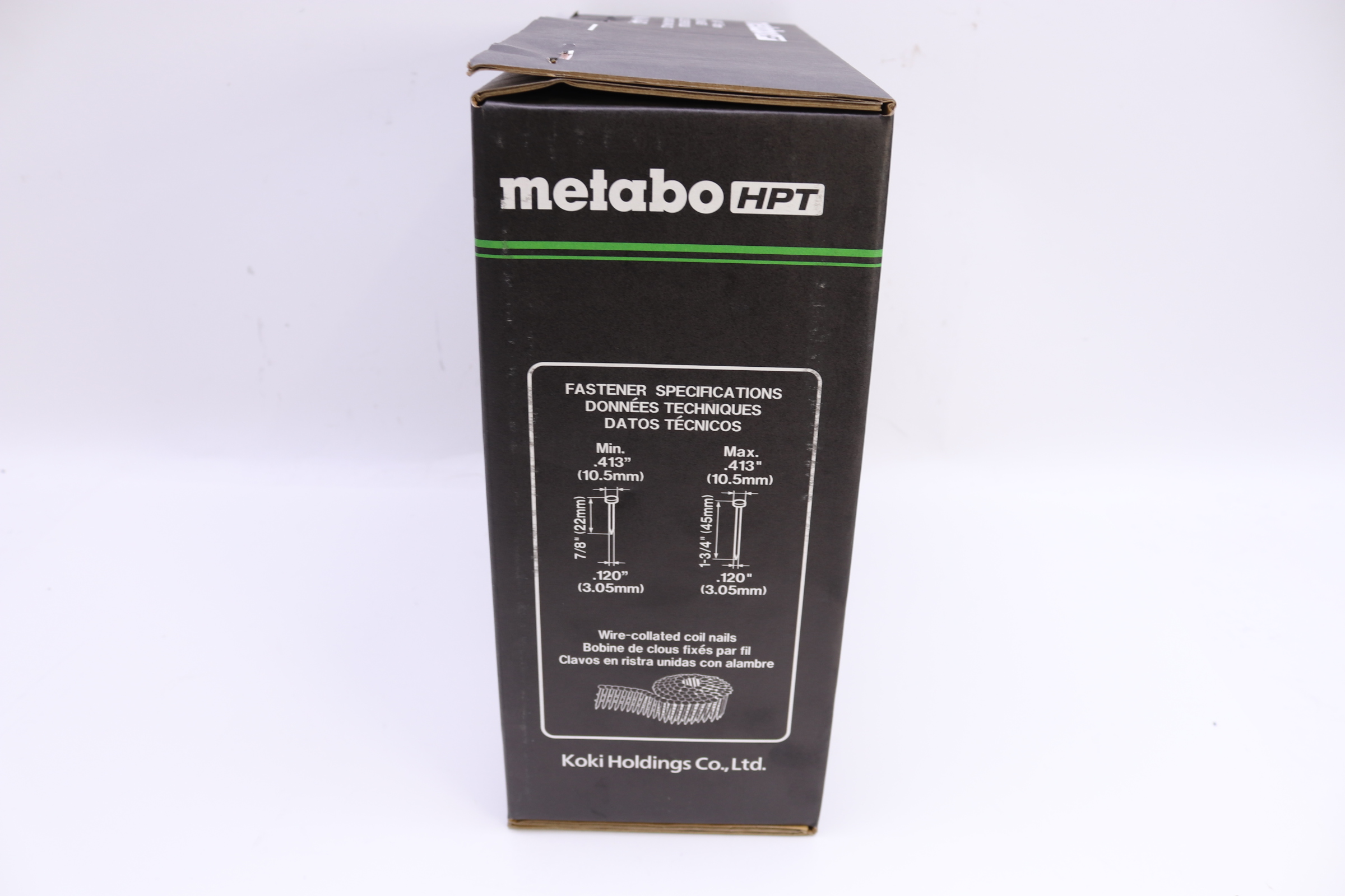 Metabo HPT NV45AB2 7/8" - 1-3/4" Coil Pneumatic Lightweight Roofing Nailer