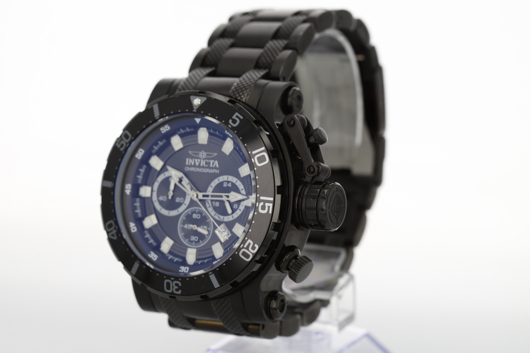 Invicta Coalition Forces Black Dial Chronograph Stainless Steel Men's ...
