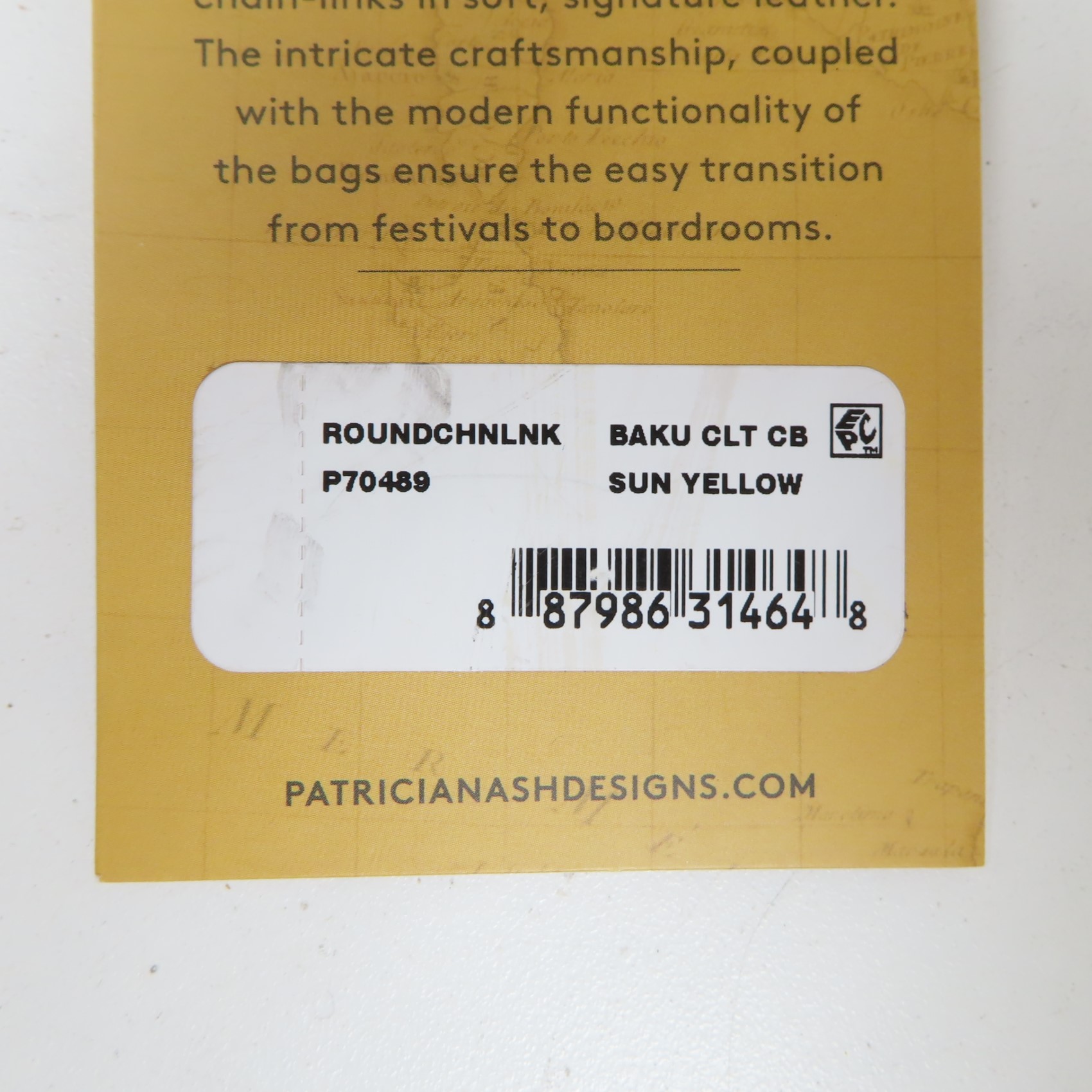 Patricia Nash P70489 Baku CLT Women's Crossbody Bag - Sun Yellow