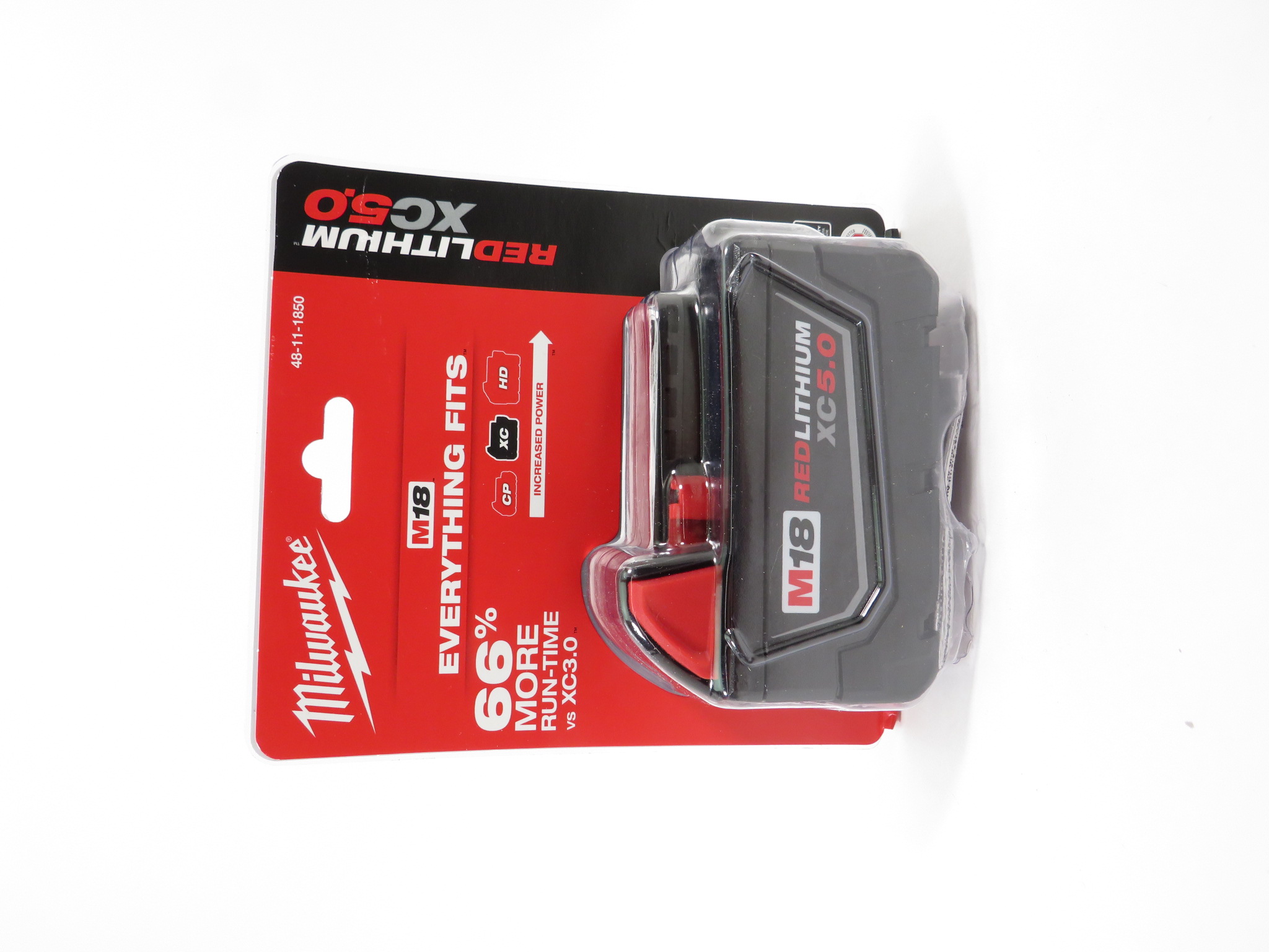 Milwaukee 48-11-1850 M18 Red Lithium XC 5.0 Extended Capacity Battery