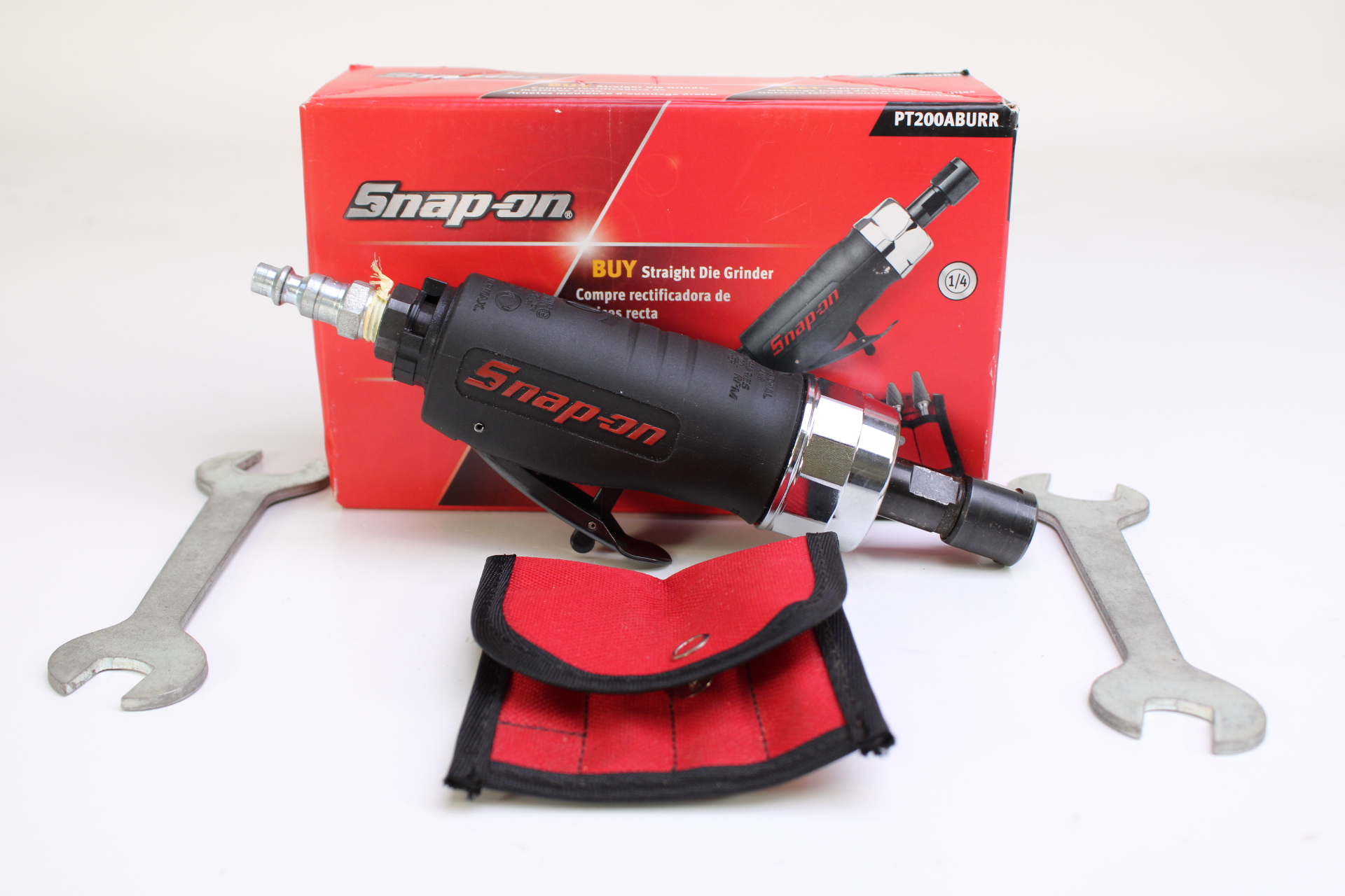 Snap-on Tools PT200ABURR Pneumatic Straight Die Grinder/4 Piece Burr Set