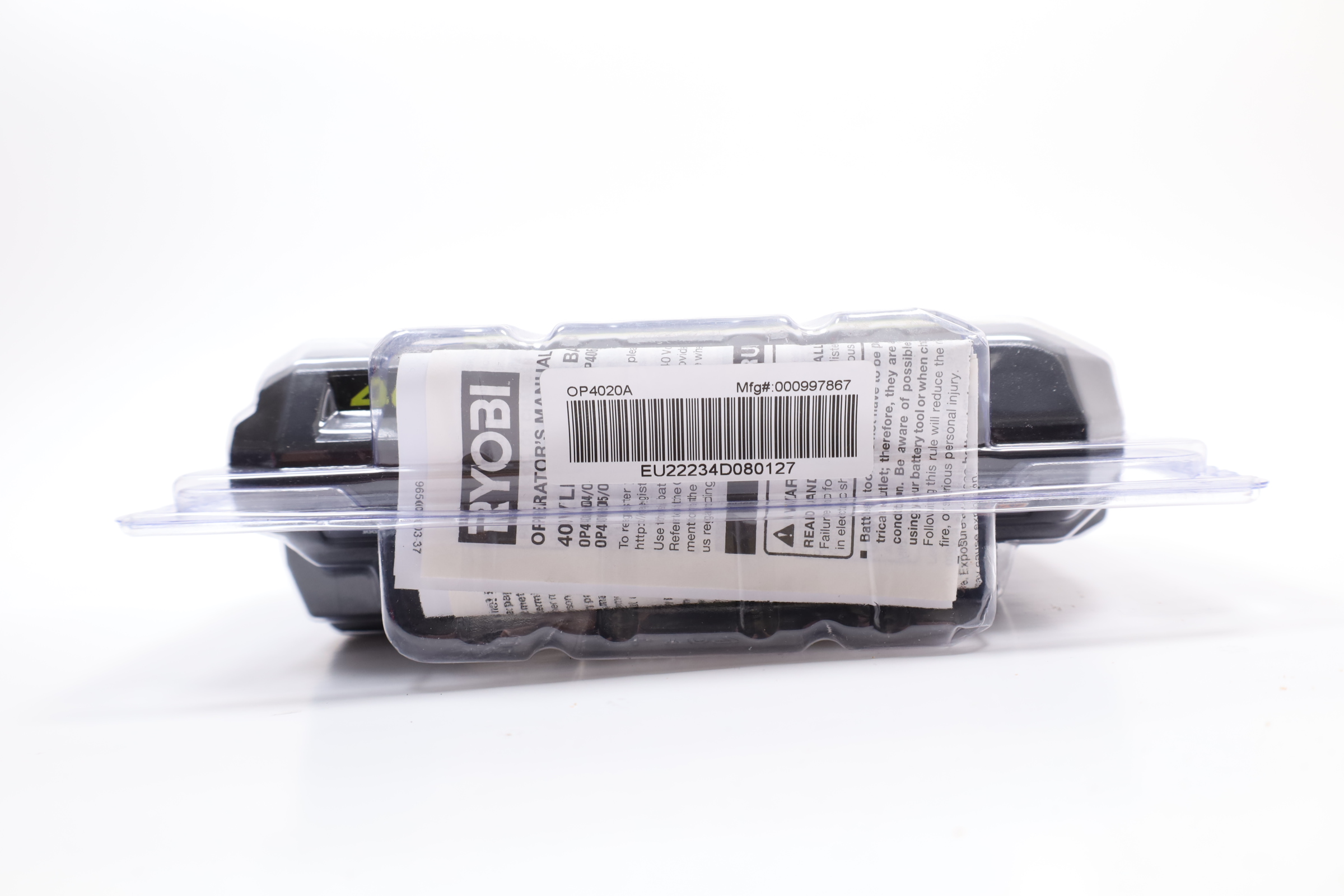 Ryobi 1003-966-407 40V Lithium-Ion 2.0 Ah Battery Kit