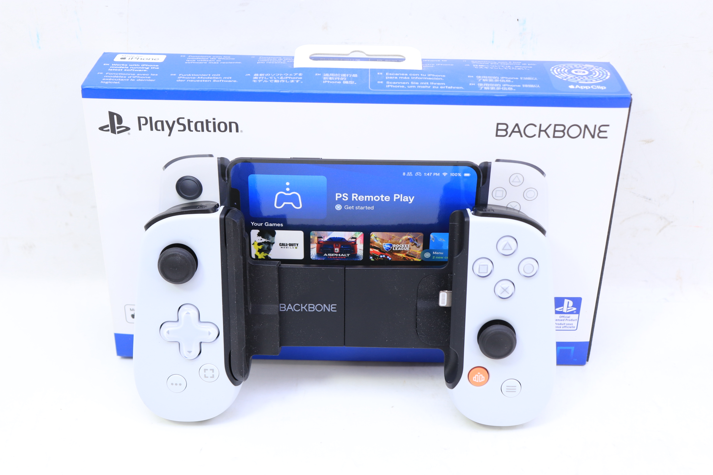 Backbone BB-02-W-S Mobile Gaming Controller for iPhone - PlayStation Edition