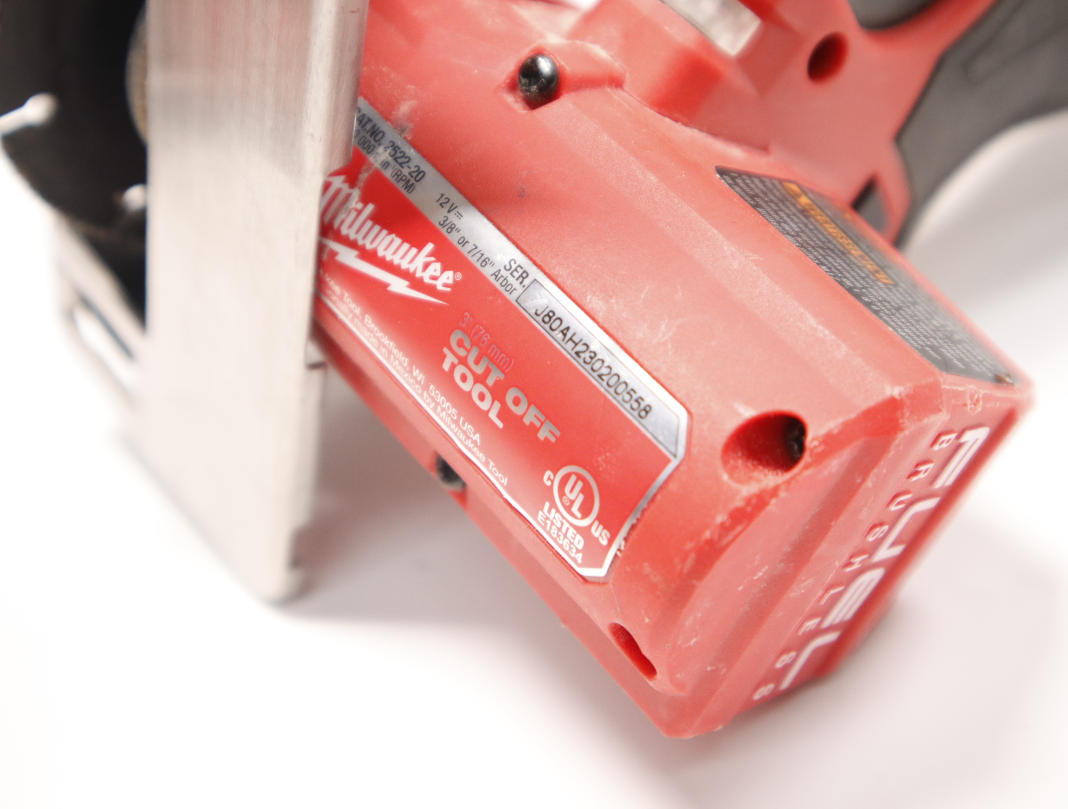 Milwaukee 2522-20 12V Cordless 3" Cut Off Saw Kit