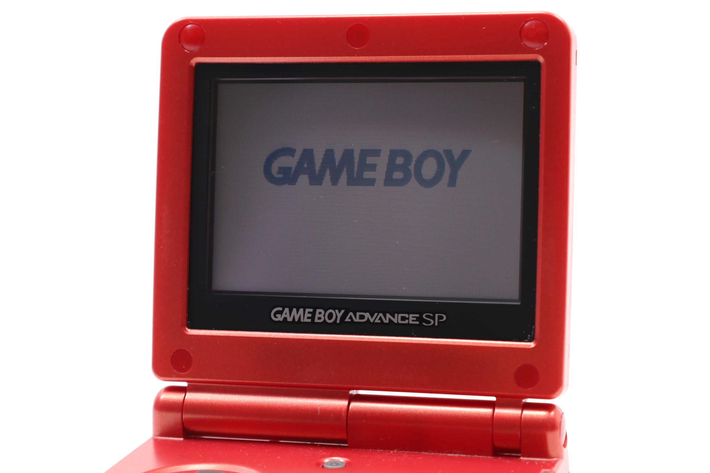 Nintendo Game Boy Advance SP AGS-001 Front-lit Portable Game System - Red