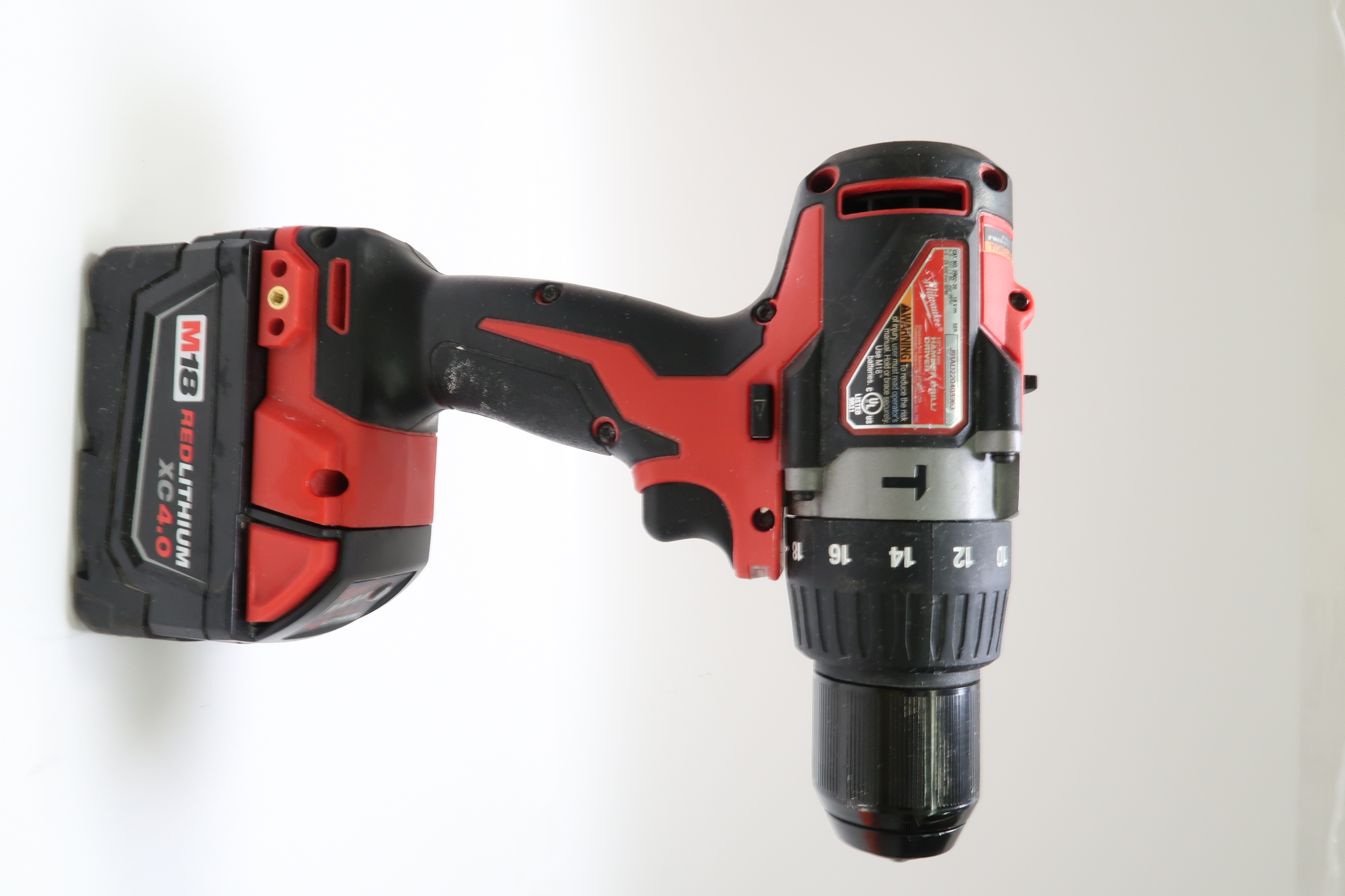 Milwaukee 2902-20 M18 18V Brushless Cordless 1/2" Compact Hammer Drill ...