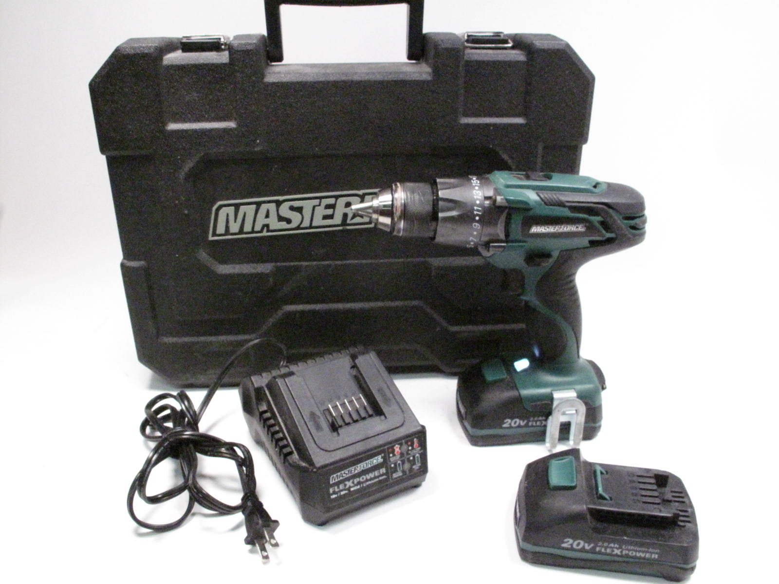 Masterforce 241-0460 Cordless 1/2" Drill Driver Kit 20V