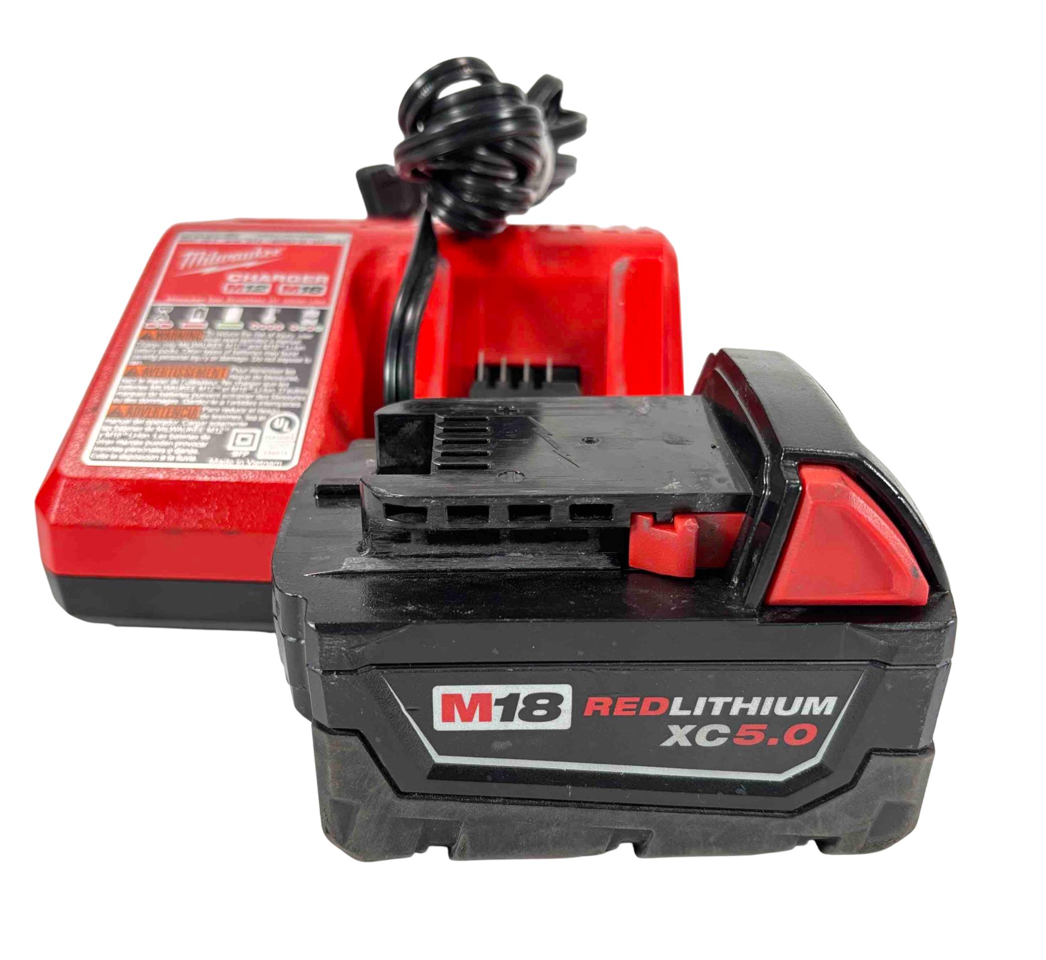 Milwaukee 48-11-1850 M18 18-Volt 5.0 Ah Li-Ion XC Extended Capacity ...