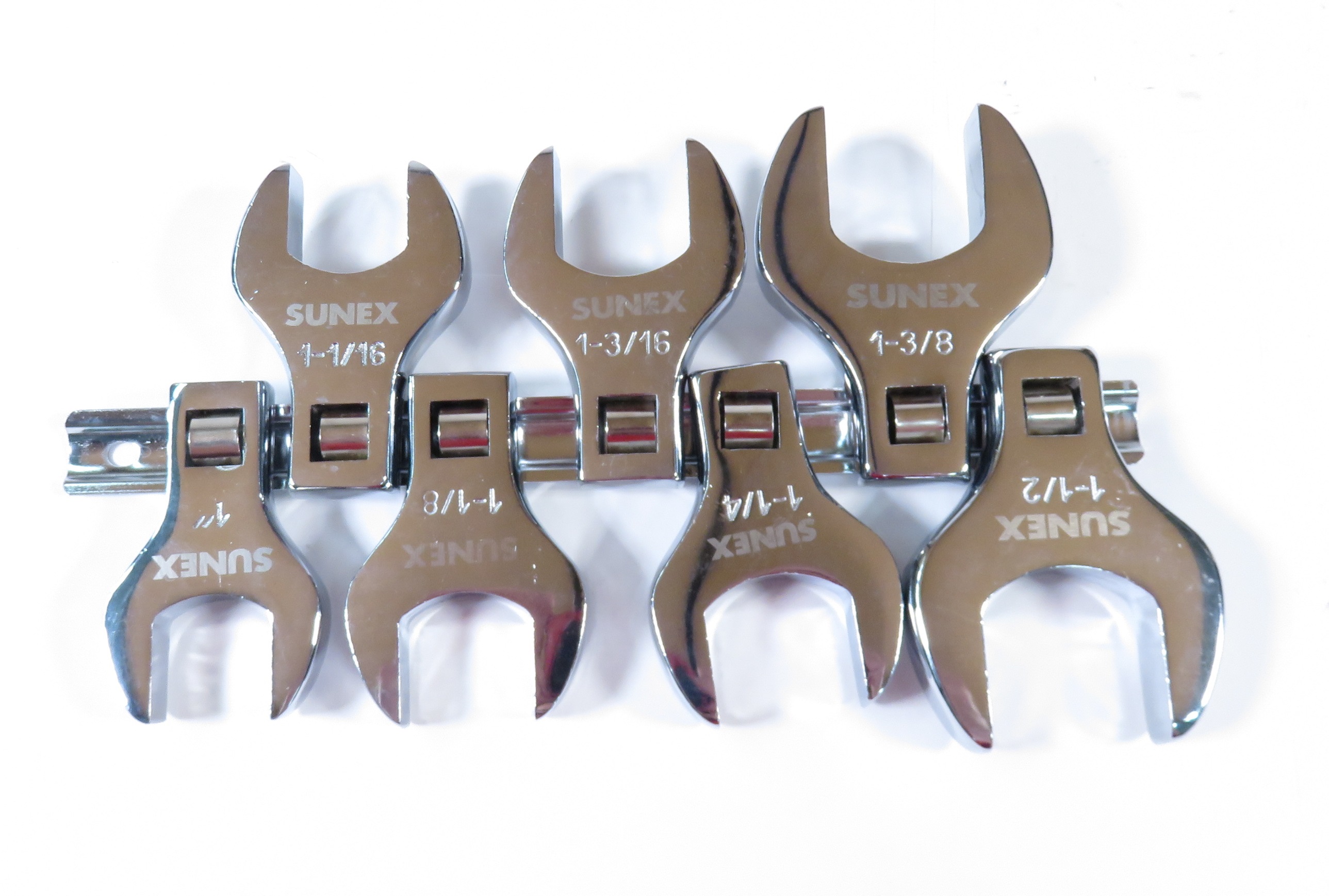 Sunex Tools 9720A 7-Piece 1/2 in. Drive Jumbo Fractional SAE Crowfoot ...
