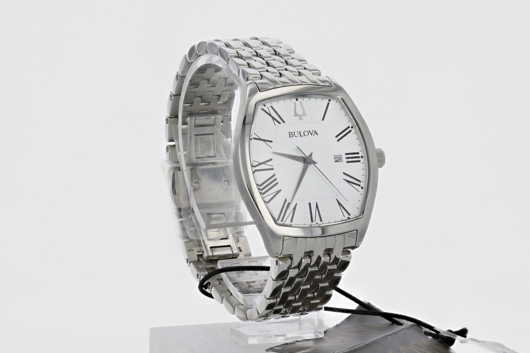 Bulova Classic Ambassador Tonneau Silver Dial Stainless Steel Women's ...