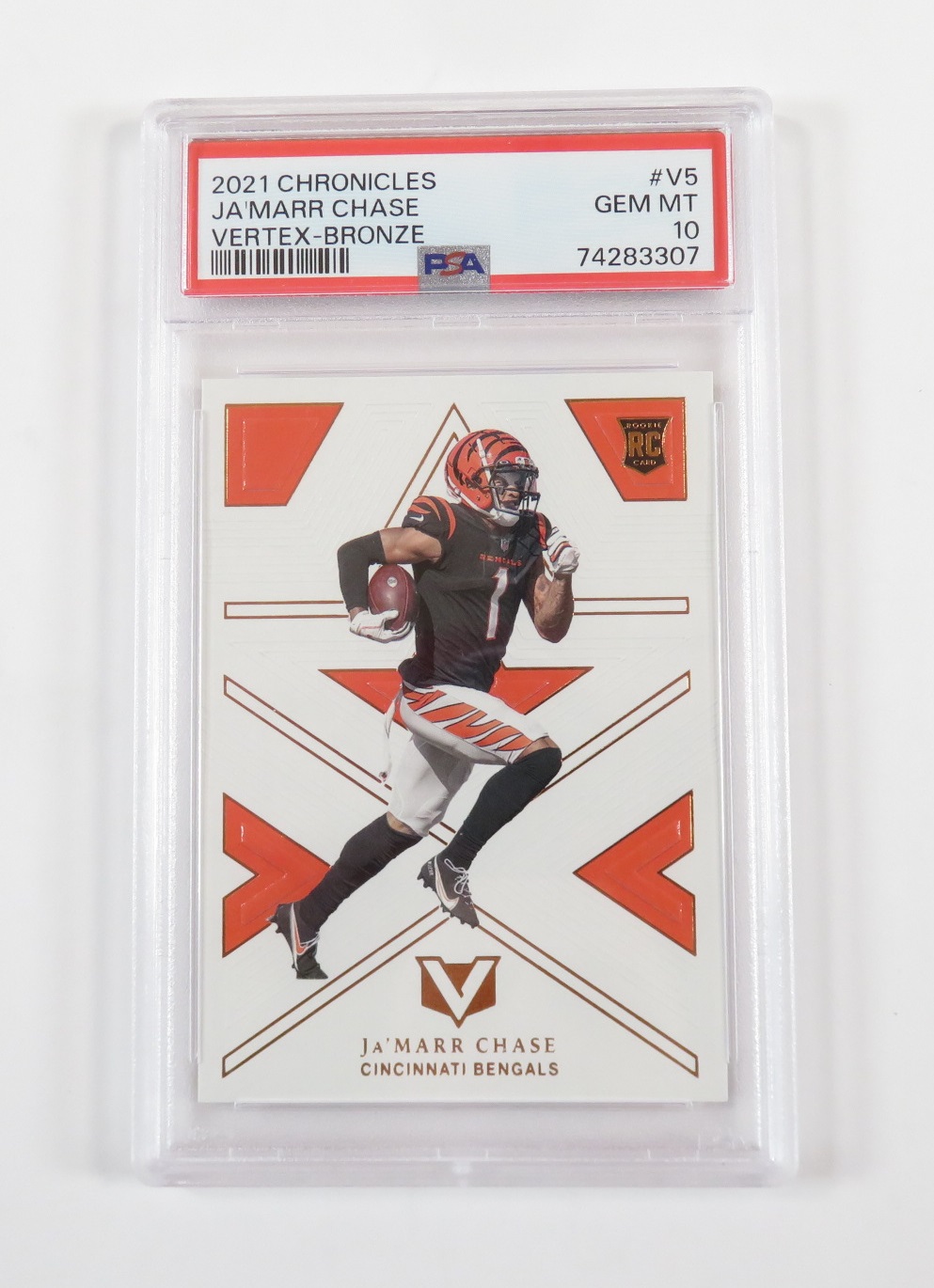 Ja'Marr Chase #V5 Cincinnati Bengals 2021 Chronicles Vertex Bronze PSA ...