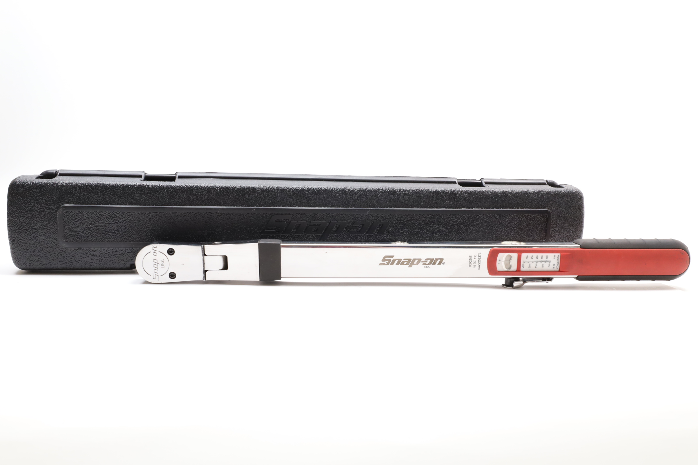 Snap on Tools TQR250E 1 2 SAE Adjustable Click Type Fixed Head Torque Wrench