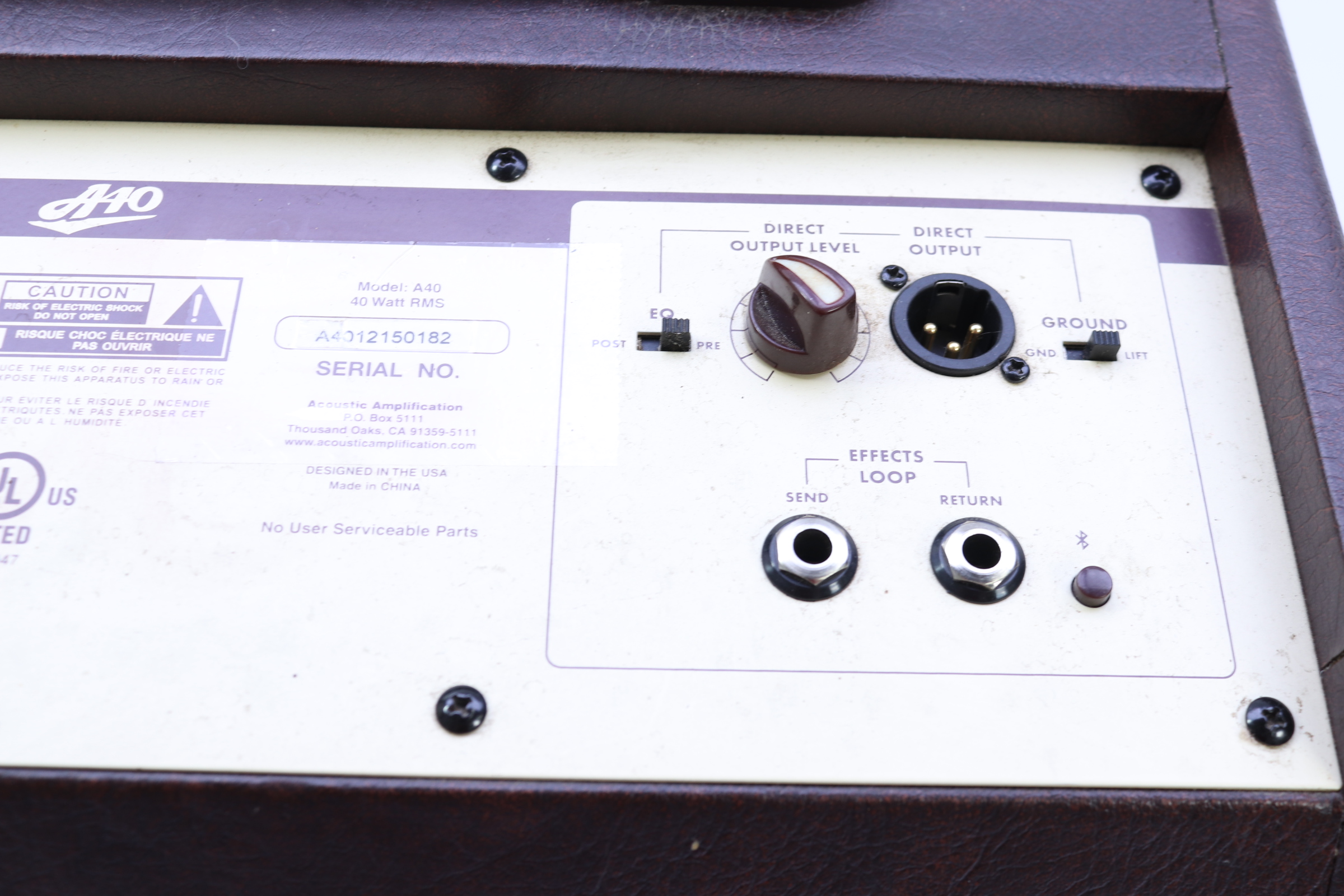 Acoustic Control Corporation A40 40W Acoustic Instrument Amplifier