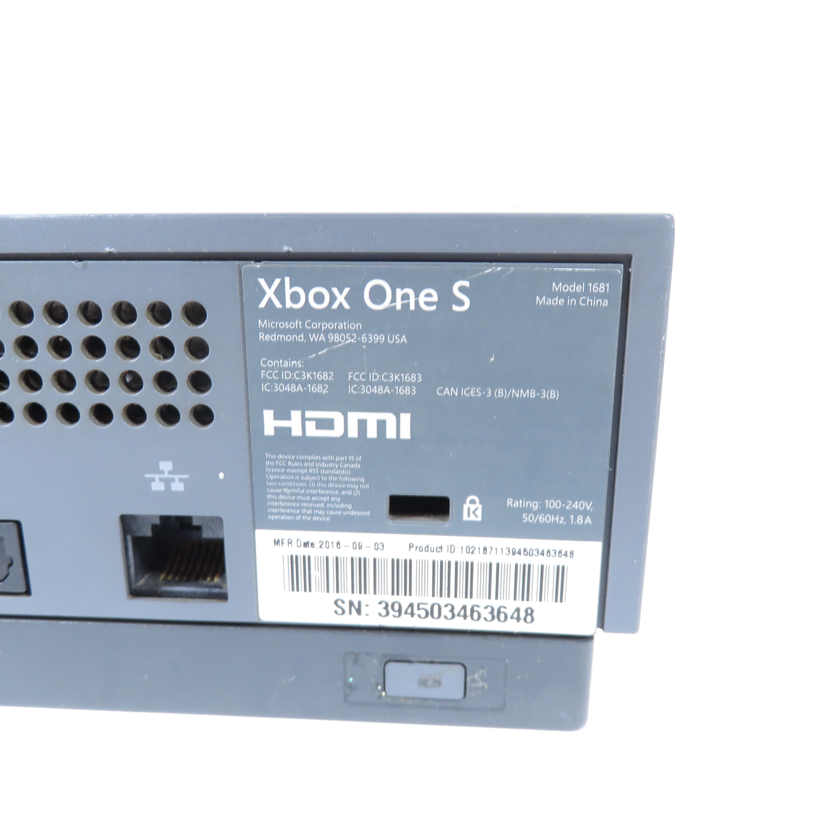 Microsoft Xbox One S 1681 1TB HDD Grey Body Home Video Game Console 3366