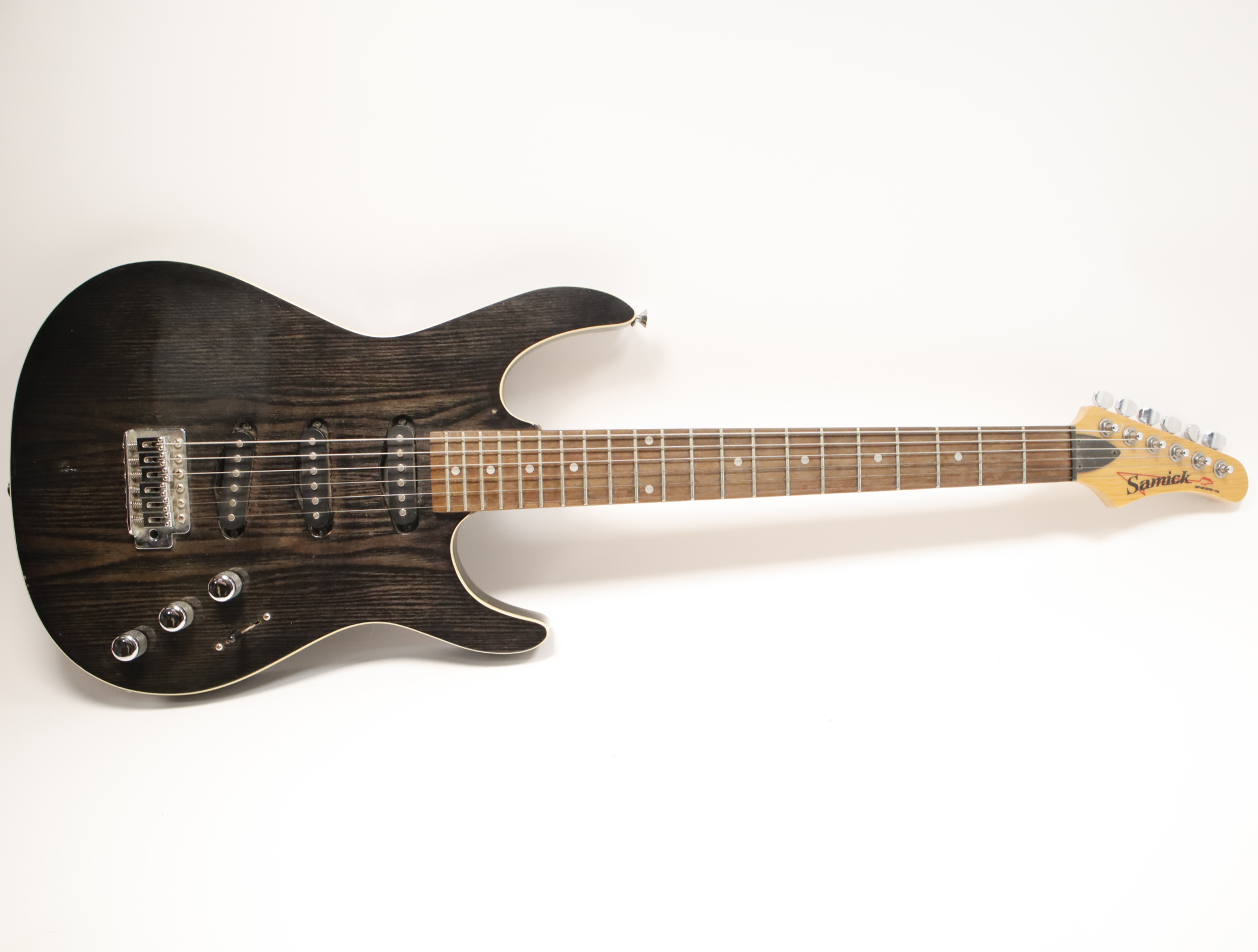 Samick LK-15 Right-Handed Electric Guitar Trans Black