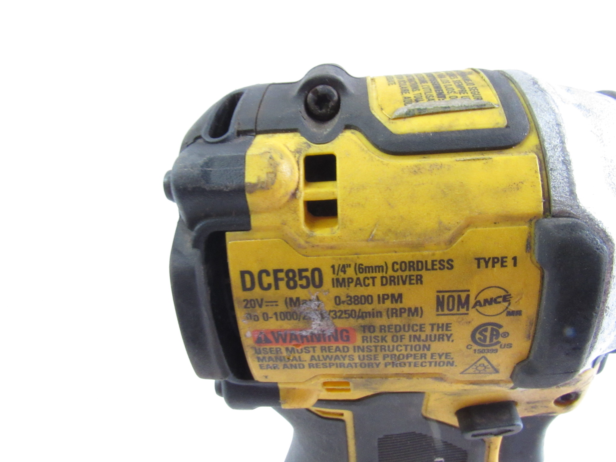 DEWALT DCF850 ATOMIC 20V MAX Cordless Brushless Compact 1/4 in. Impact ...