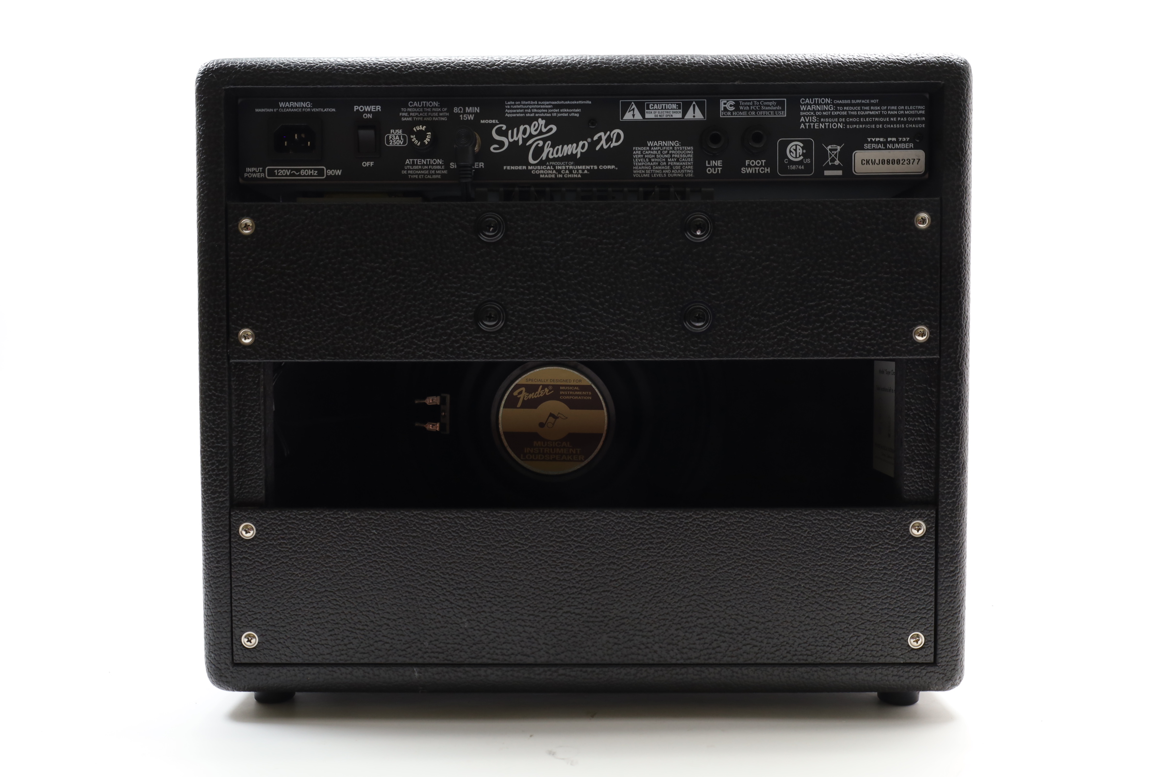 Fender Super Champ XD 15-Watt 1x10" 2-Channel Tube Guitar Combo Amplifier