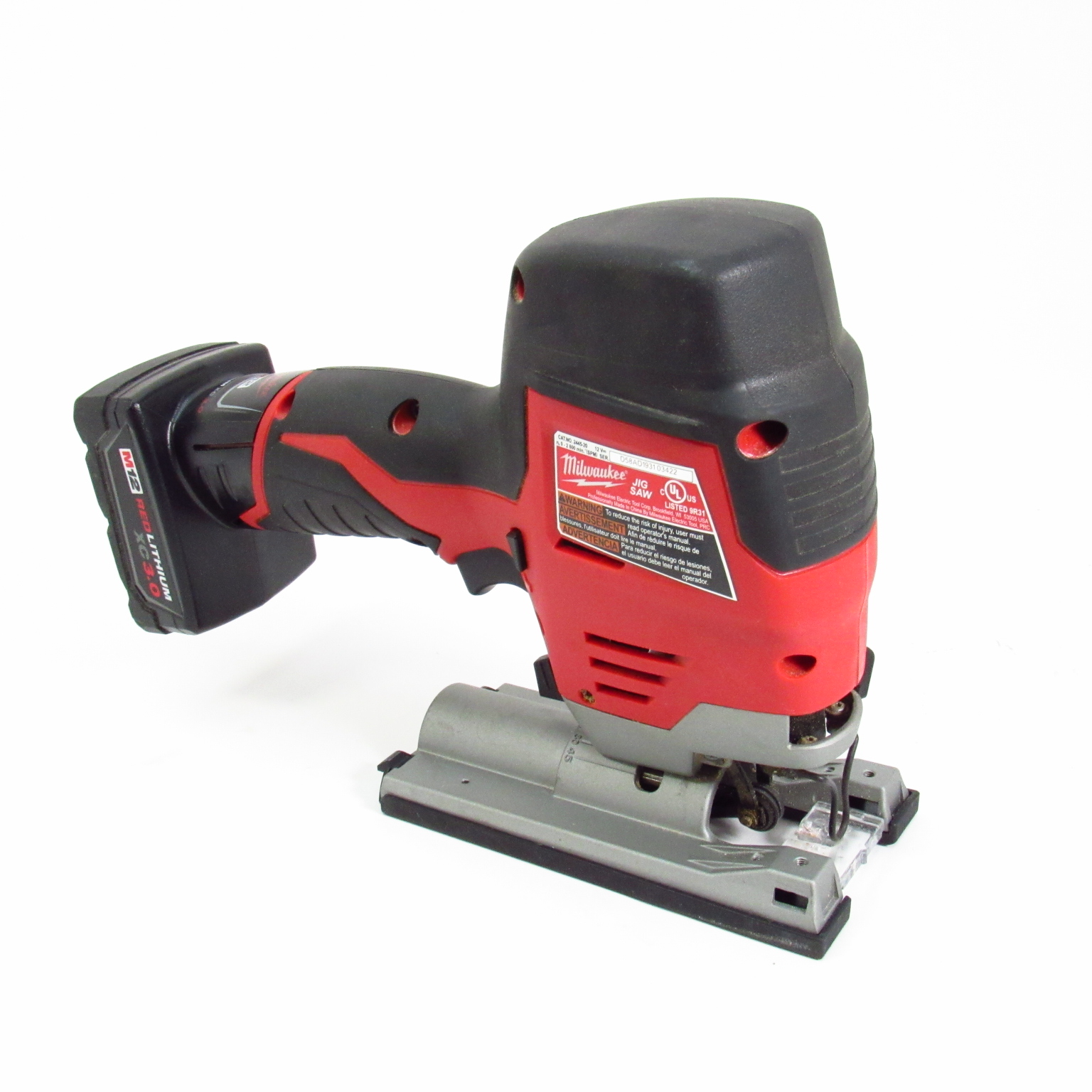 Milwaukee M12 12V 2445-20 Cordless Lithium-ion Jig Saw