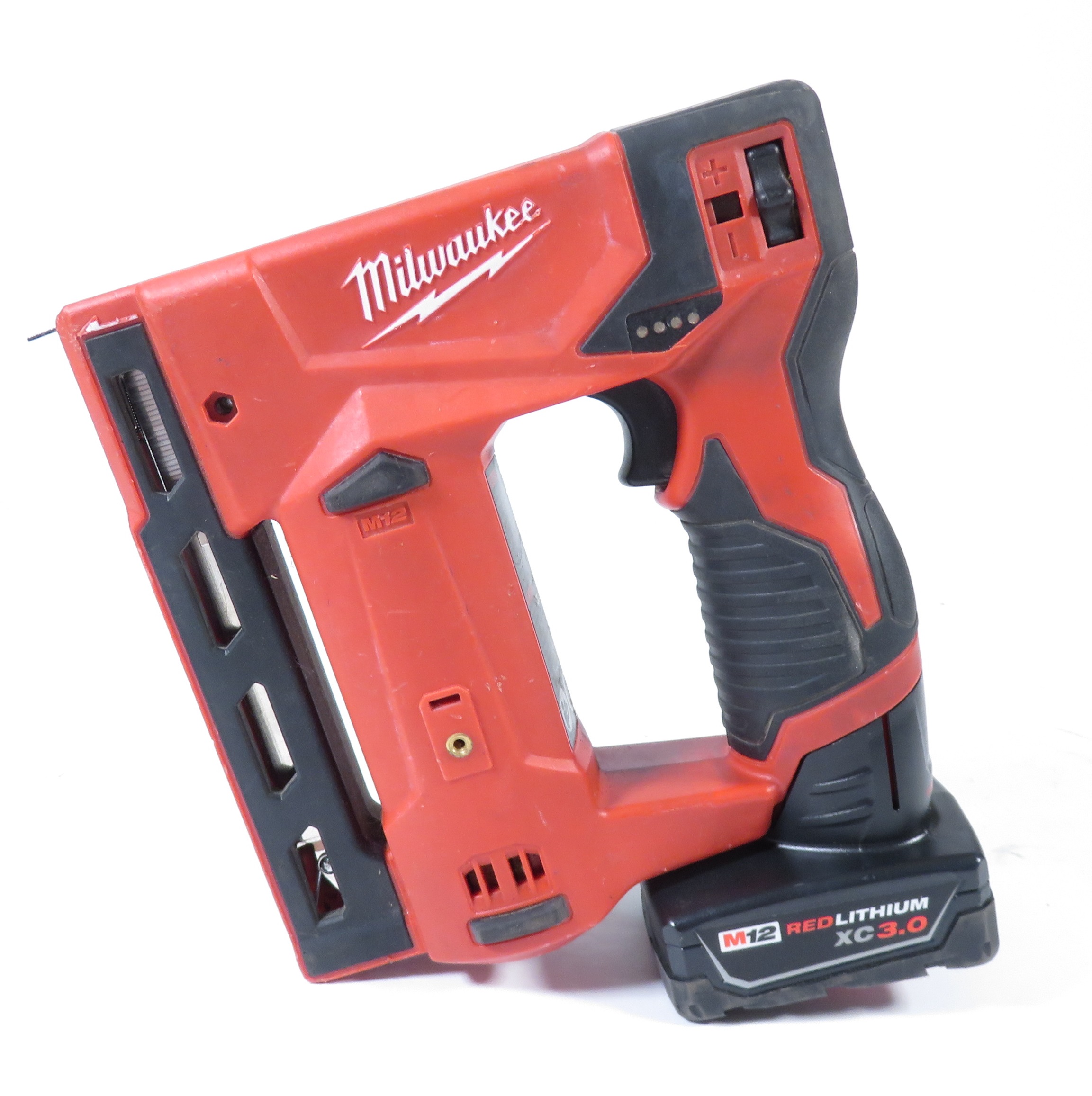 Milwaukee 2447-20 M12 12-Volt Lithium-Ion Cordless 3/8 in. Crown Stapler