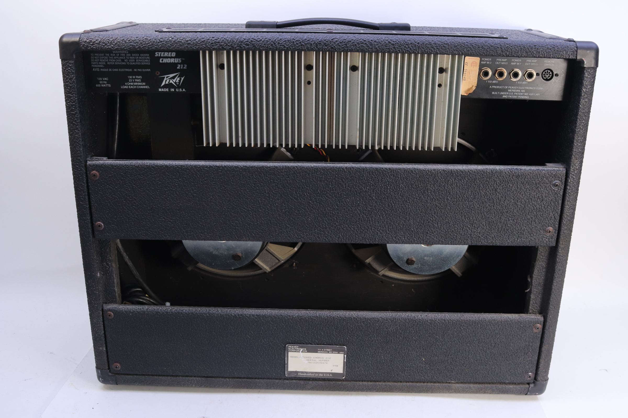 Peavey Stereo Chorus 212 130W 2x12 Guitar Combination Amplifier LOCAL ...