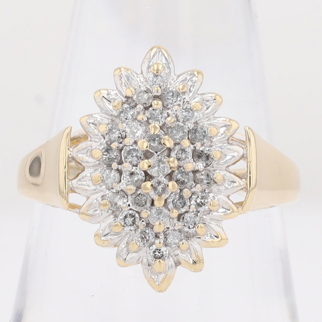 9ct gold diamond cluster ring store