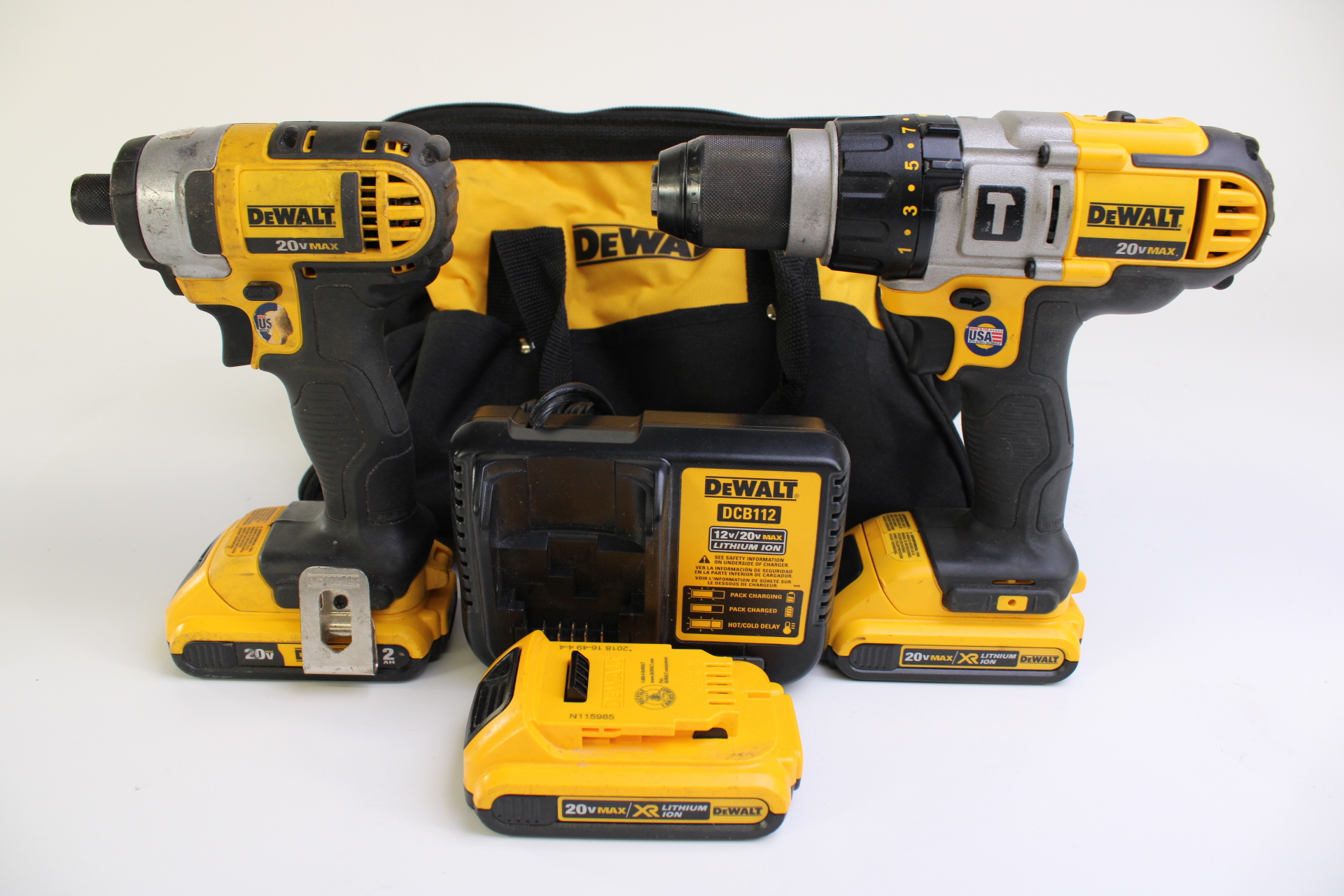 DeWalt DCK290L2 20V MAX Lithium Ion Cordless 1 2 Hammer Drill 1 4 Impact