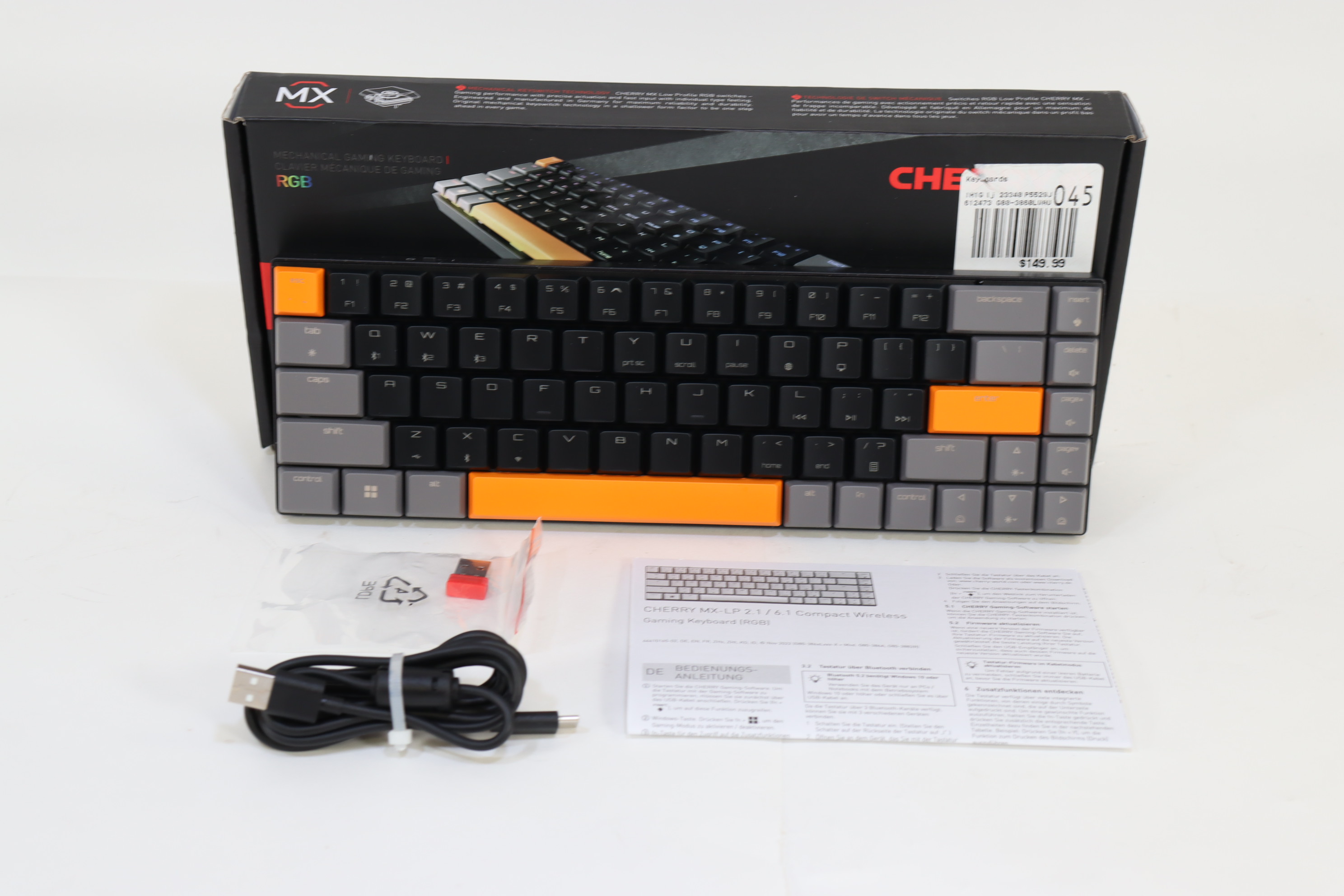 Cherry G80-3860LVAUS-2 MX-LP 2.1 Compact Wireless Gaming Keyboard