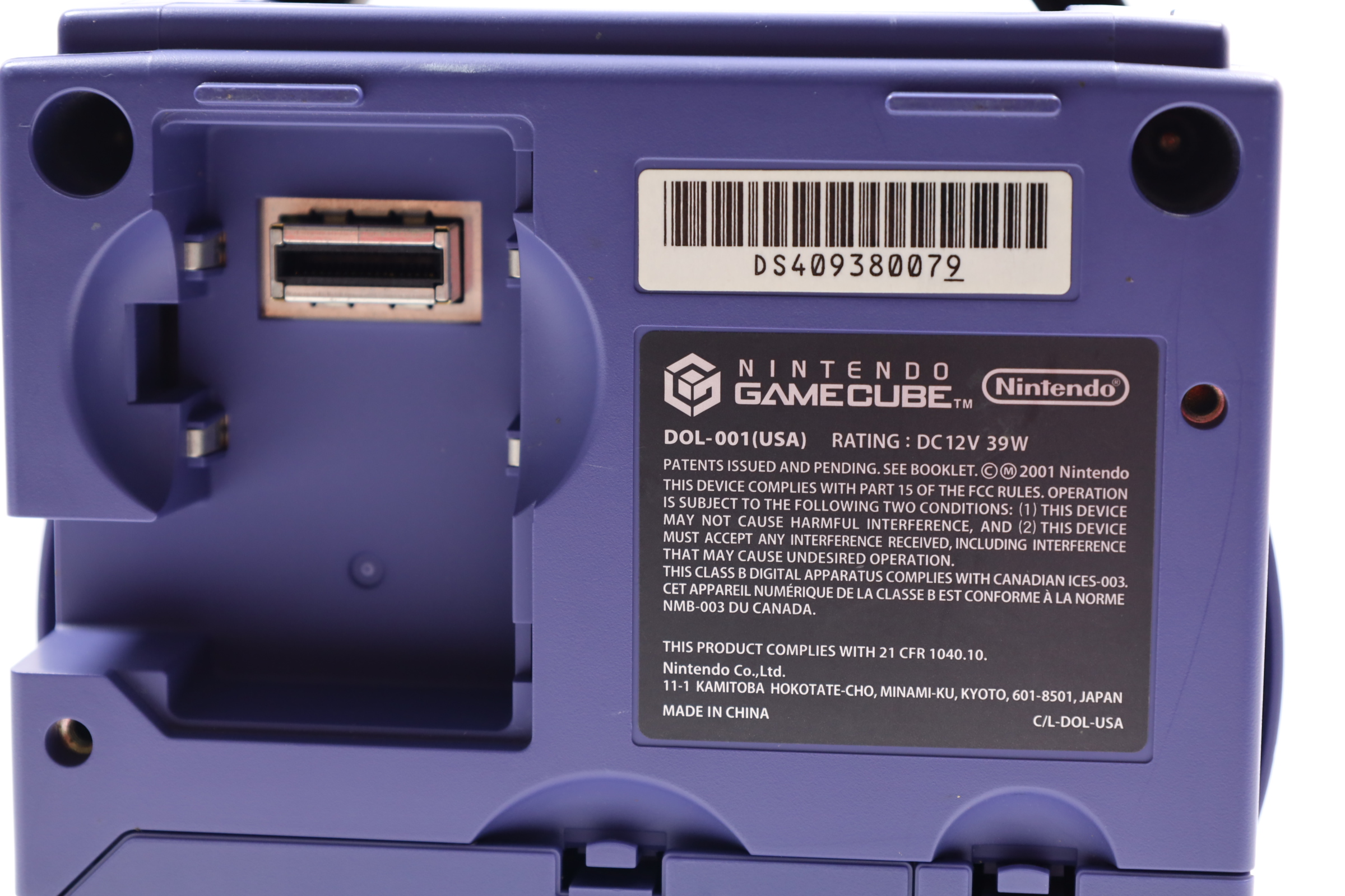 Nintendo GameCube DOL-001 Video Game Console - Indigo (3834)