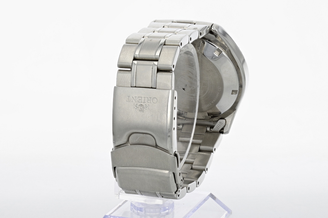 Orient Japanese 42mm Black Dial Automatic Stainless Steel Men's Wristwatch