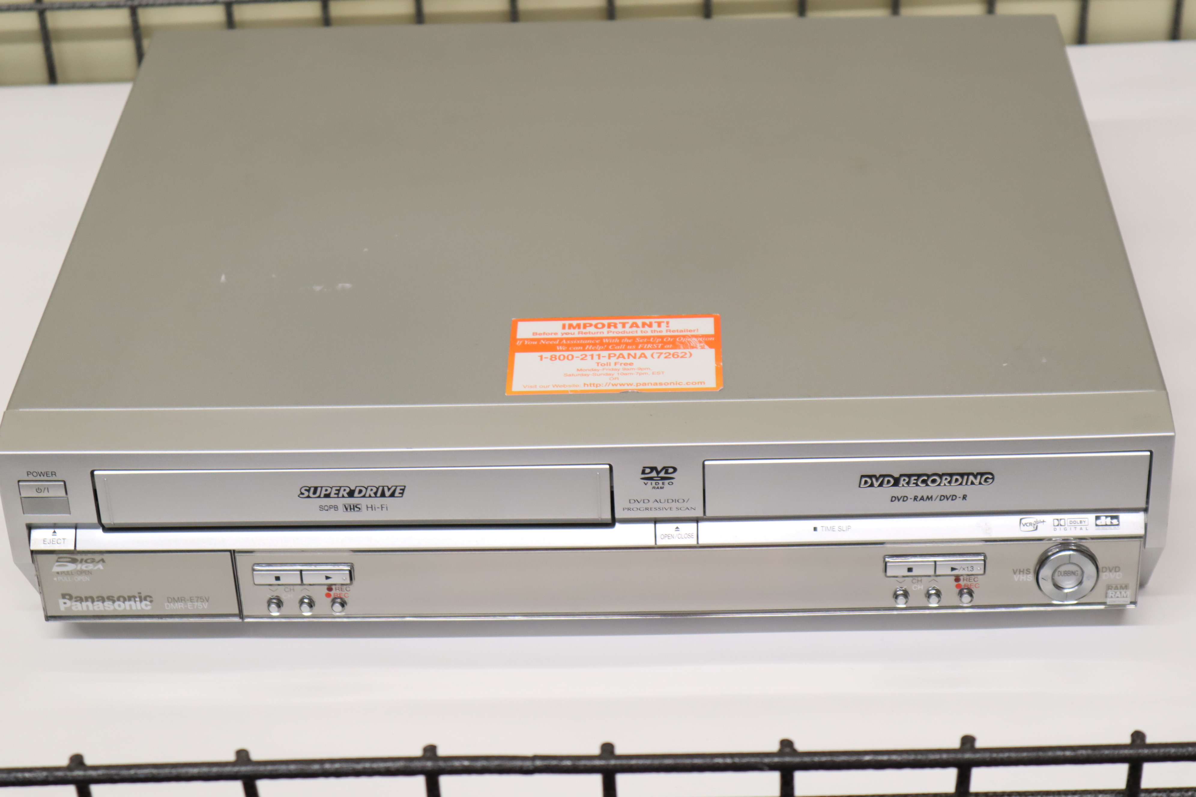 Panasonic DMR-E75VS Progressive-Scan DVD Recorder/VCR Combo Unit Only