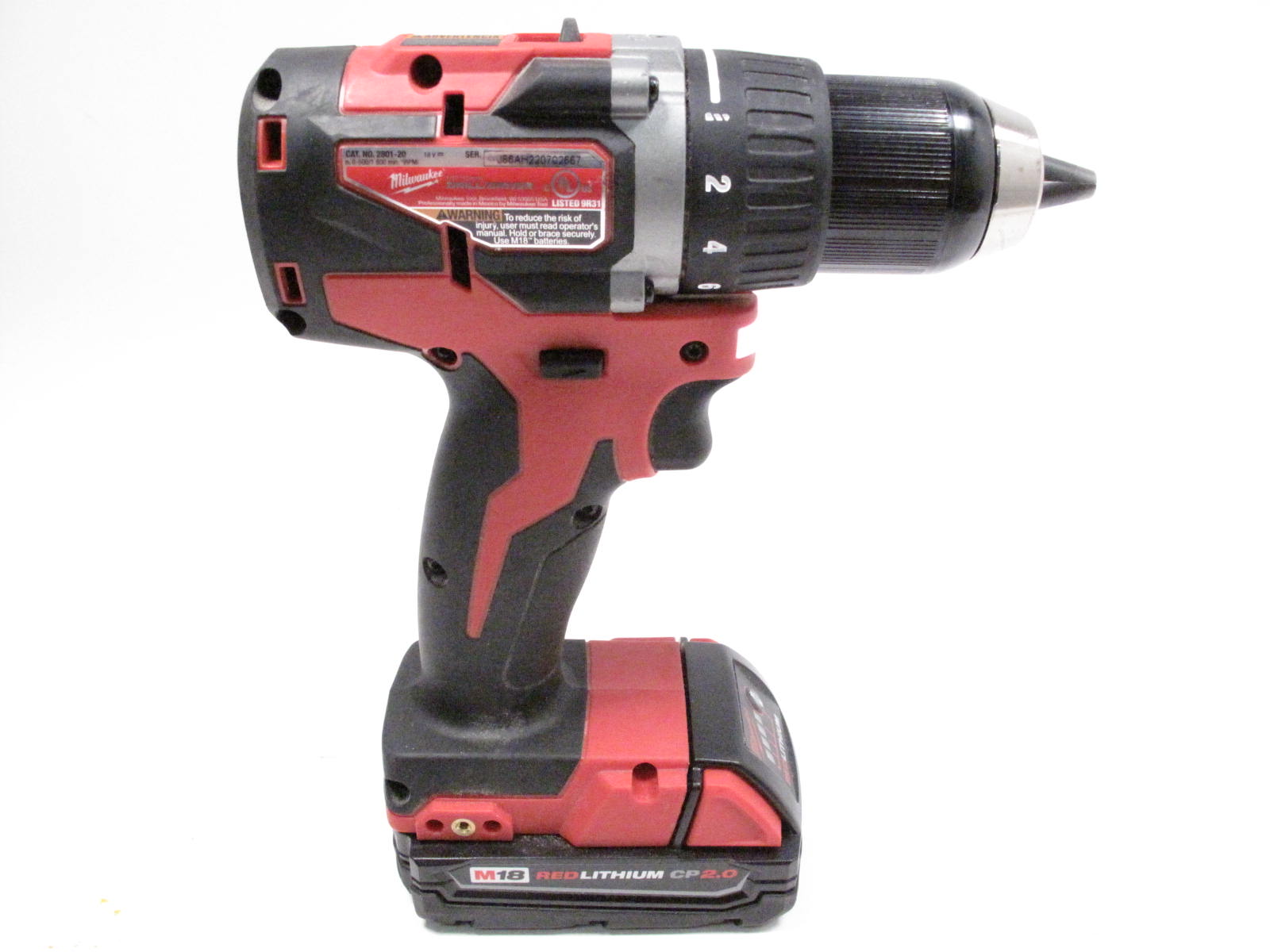 Milwaukee 2801-20 18V Lithium-Ion Cordless 1/2" Drill Tool/Battery Only