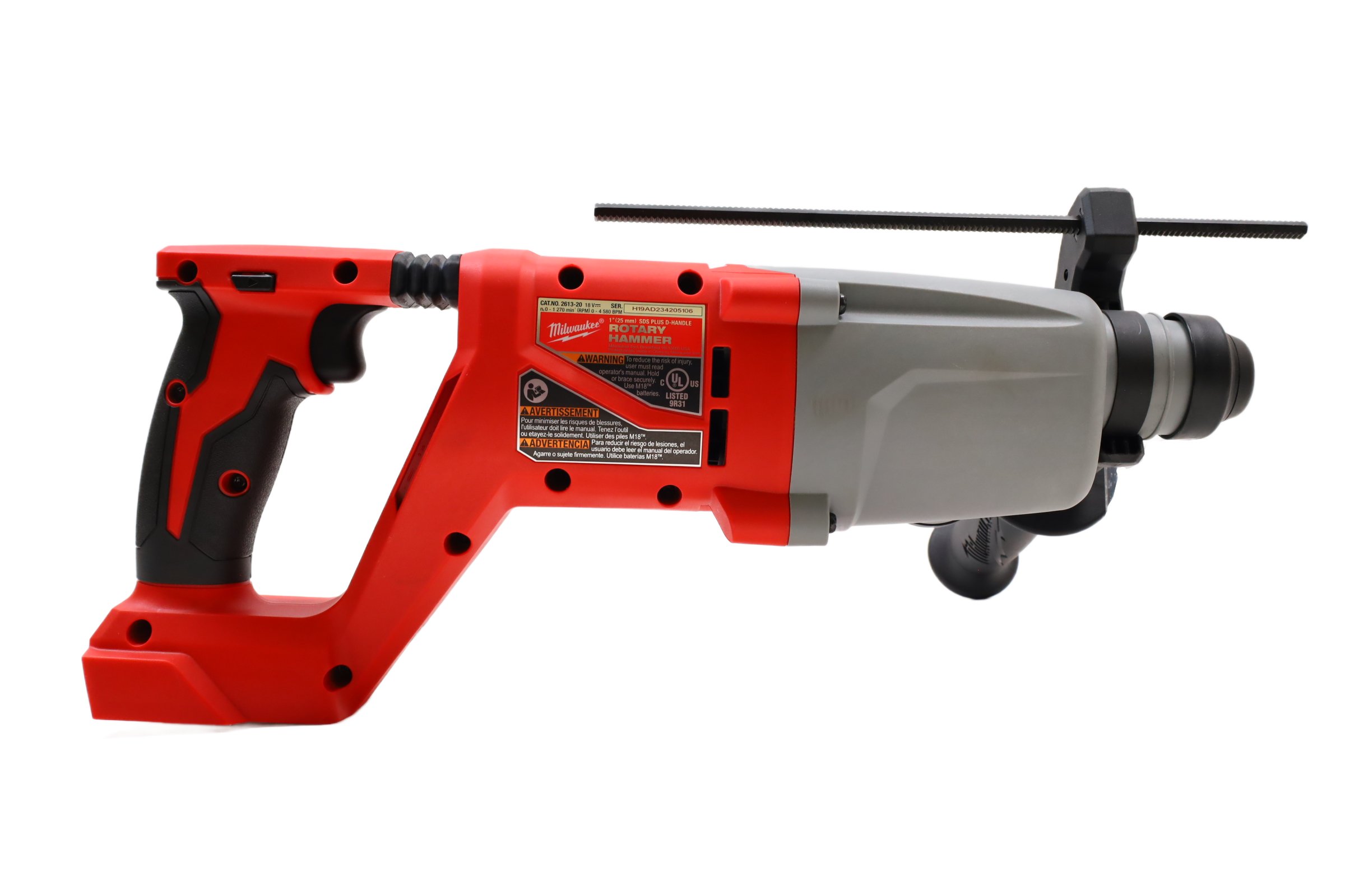 Milwaukee 2613-20 M18 18V Brushless 1" SDS-Plus D-Handle Cordless ...