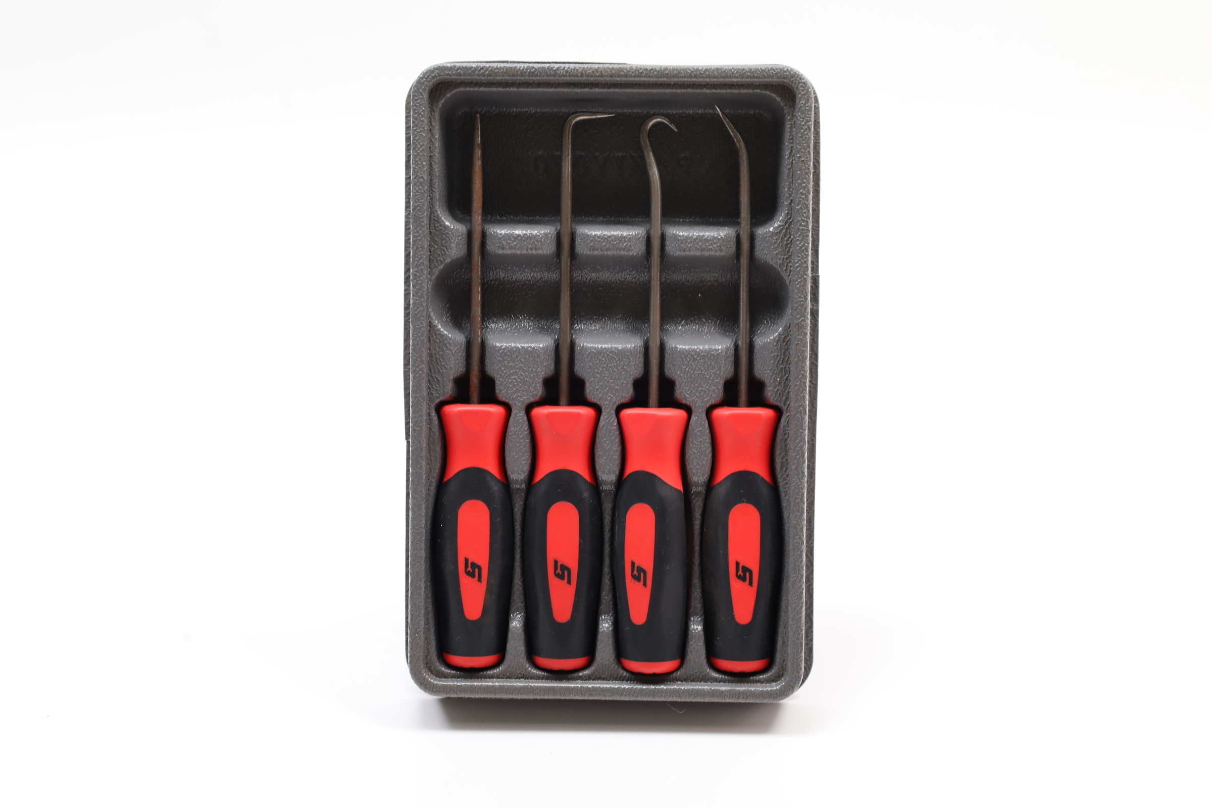 Snap-on Tools SGASA204CR Instinct 4-Piece Soft Grip Miniature Pick Set - Red