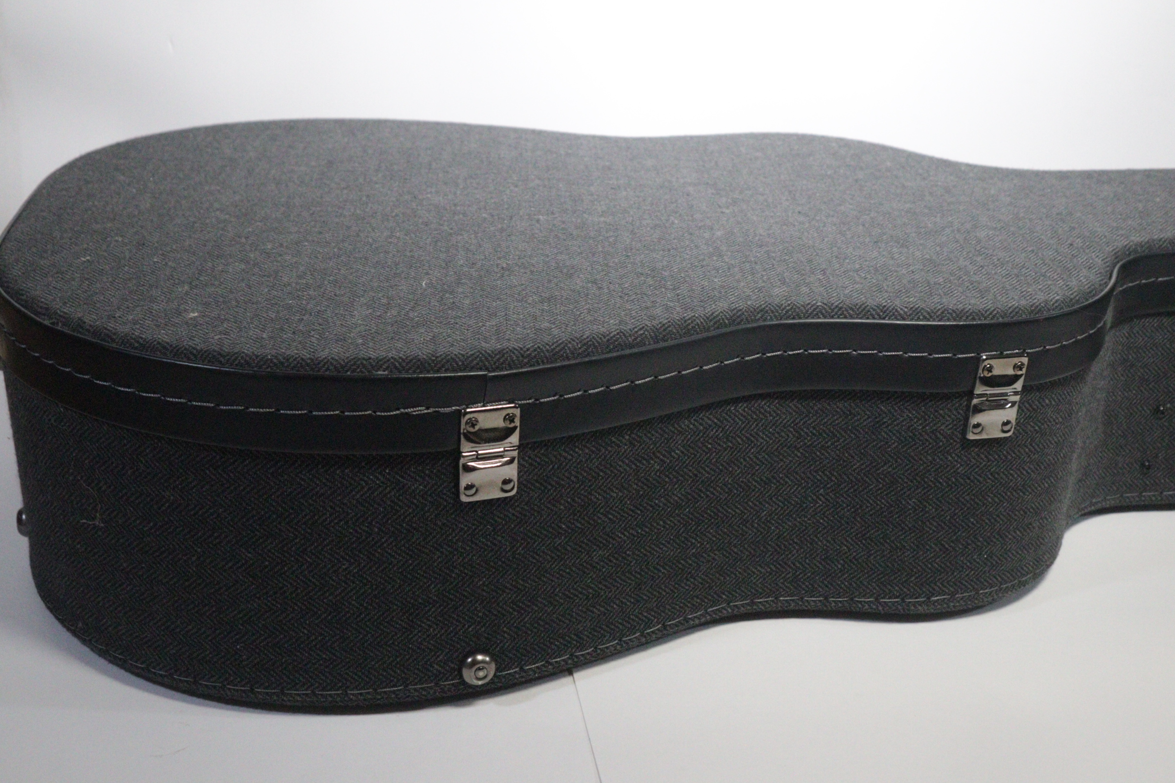 Road Runner Hard Gray Herringbone Pattern Guitar Case Only