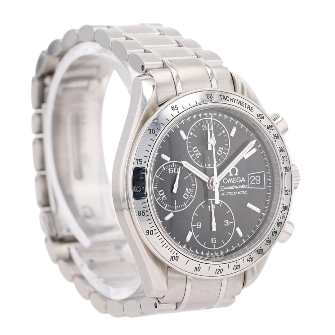 Omega Speedmaster 39mm Black Dial Automatic Stainless Steel Men's ...