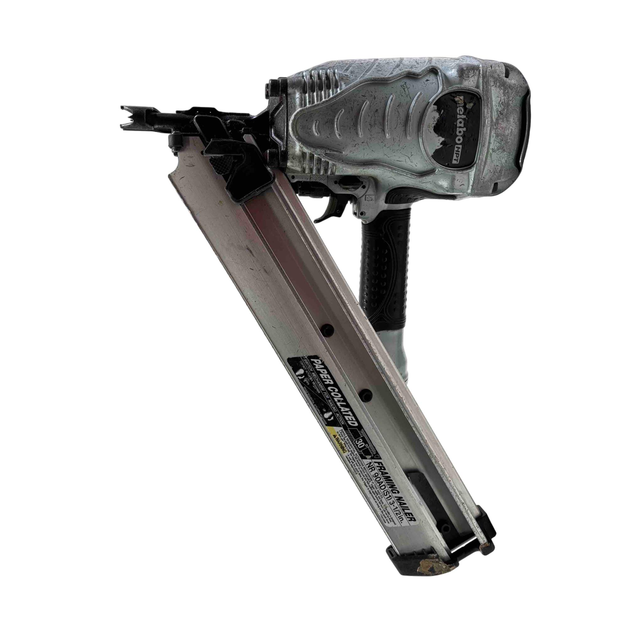 Metabo HPT NR90AD(S1) 3-1/2-inch 30° Pneumatic Paper Collated Framing ...