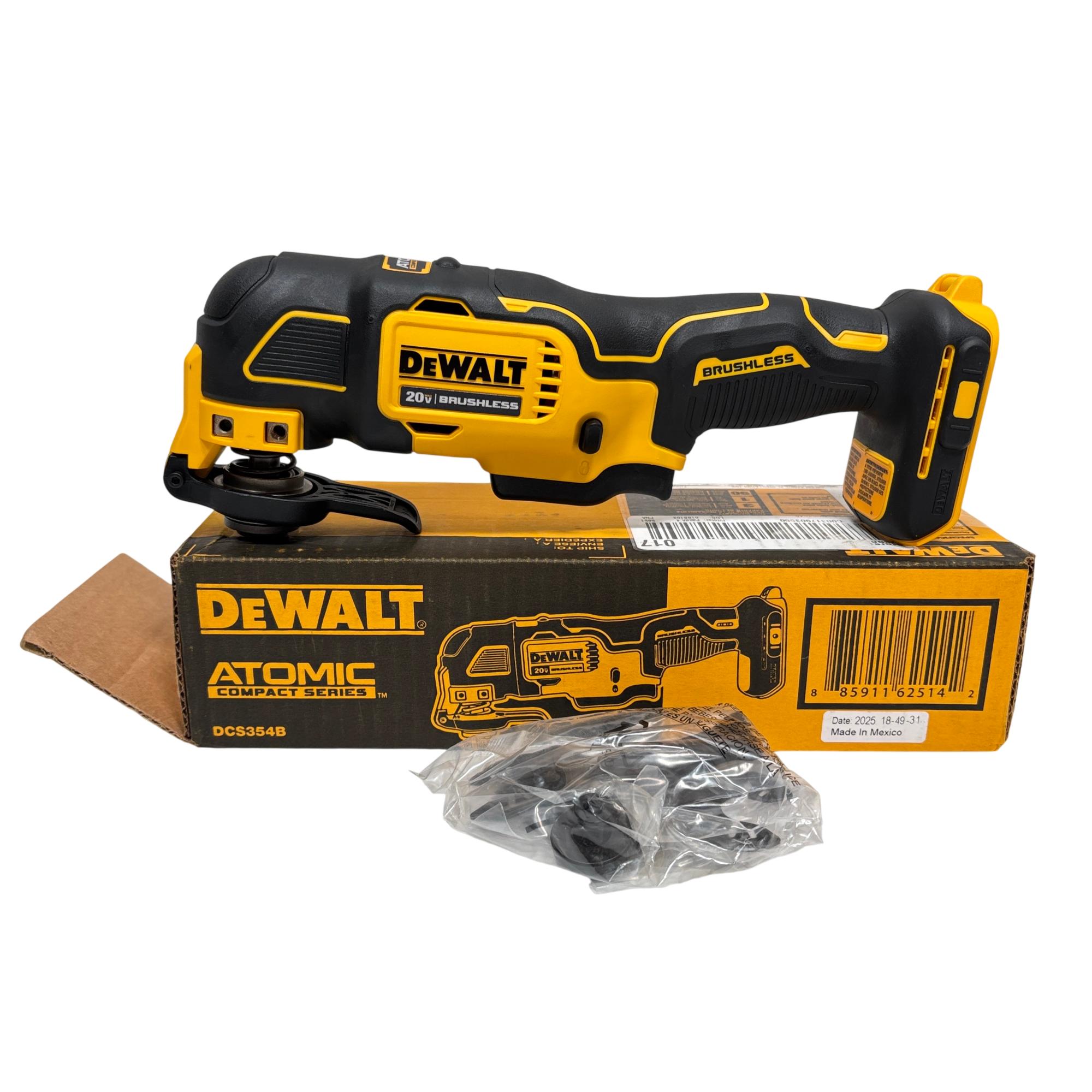 DEWALT DCS354 ATOMIC 20-Volt MAX Cordless Brushless Oscillating Multi-Tool